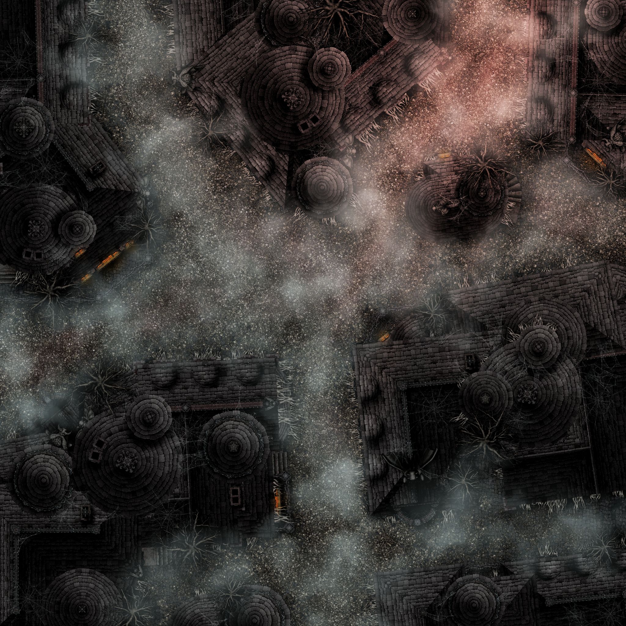 Gothic Town Square with Roads of Bones (40x40) | Inkarnate - Create ...