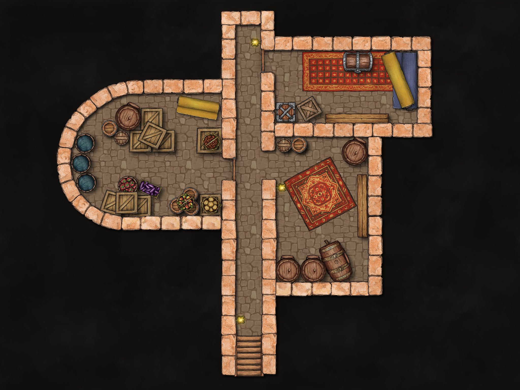 Noble Desert City Basement | Inkarnate - Create Fantasy Maps Online