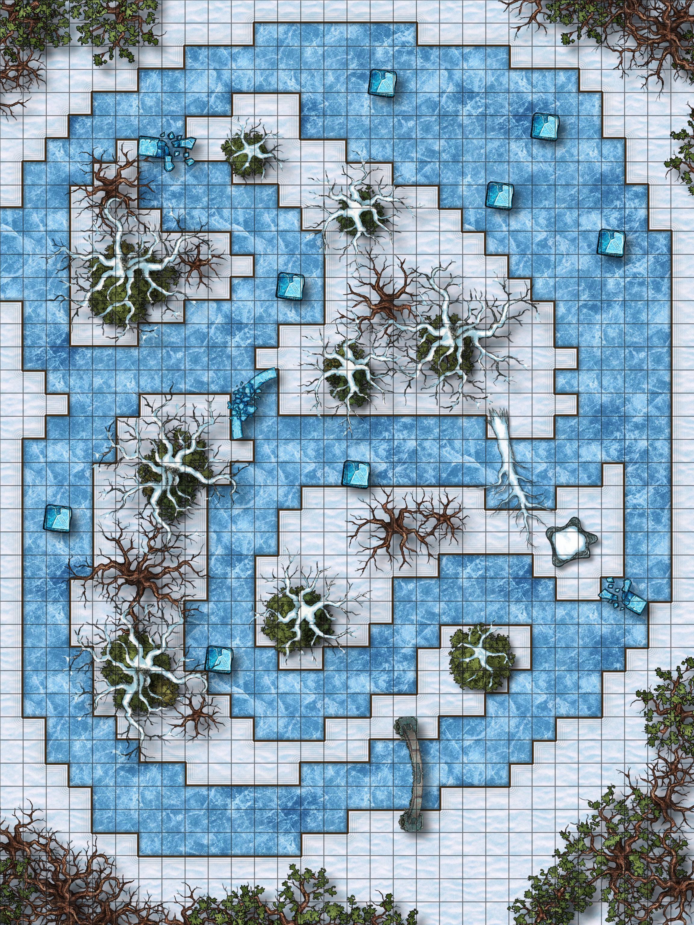 Aurora's Frozen Raceway | Inkarnate - Create Fantasy Maps Online