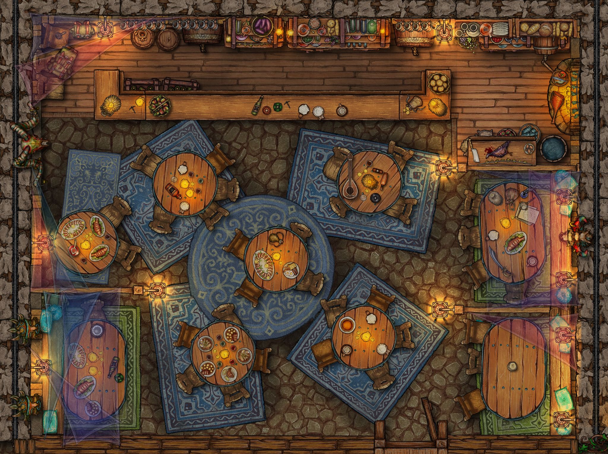 Undergound Tavern | Inkarnate - Create Fantasy Maps Online