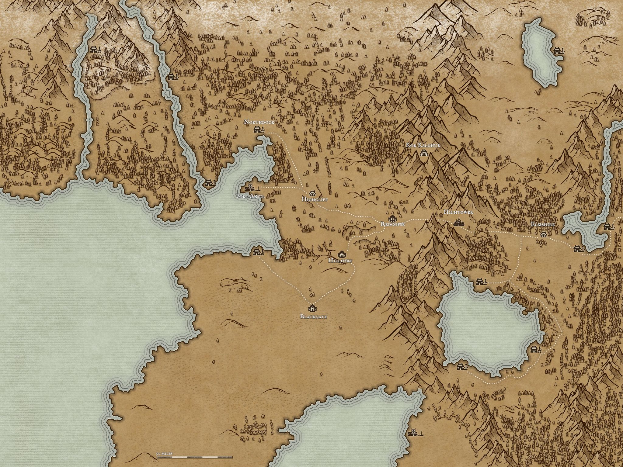 HighTower Region | Inkarnate - Create Fantasy Maps Online
