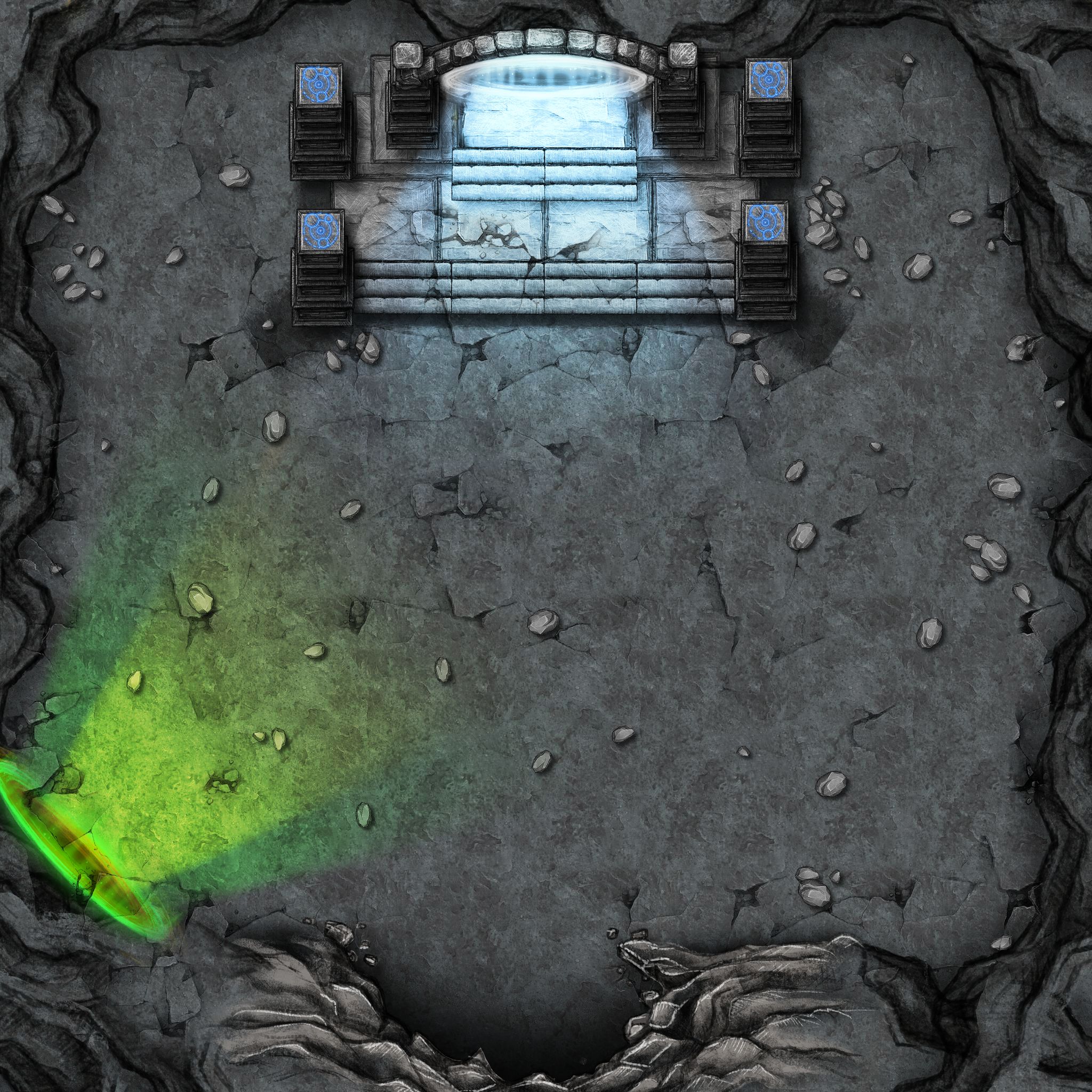 Chapter 7: Escape from the Underdark (portal map) | Inkarnate - Create ...