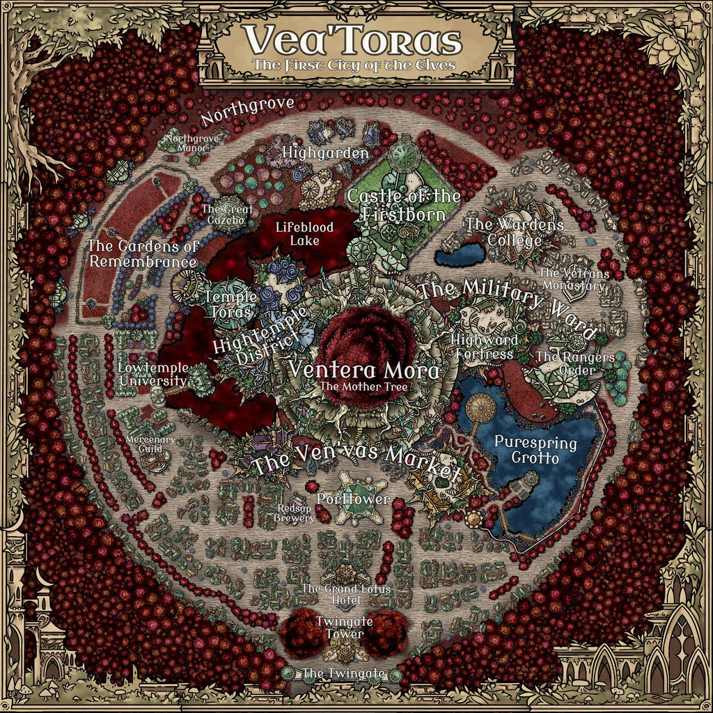 Vea'Toras - First City of the Elves | Inkarnate - Create Fantasy Maps ...