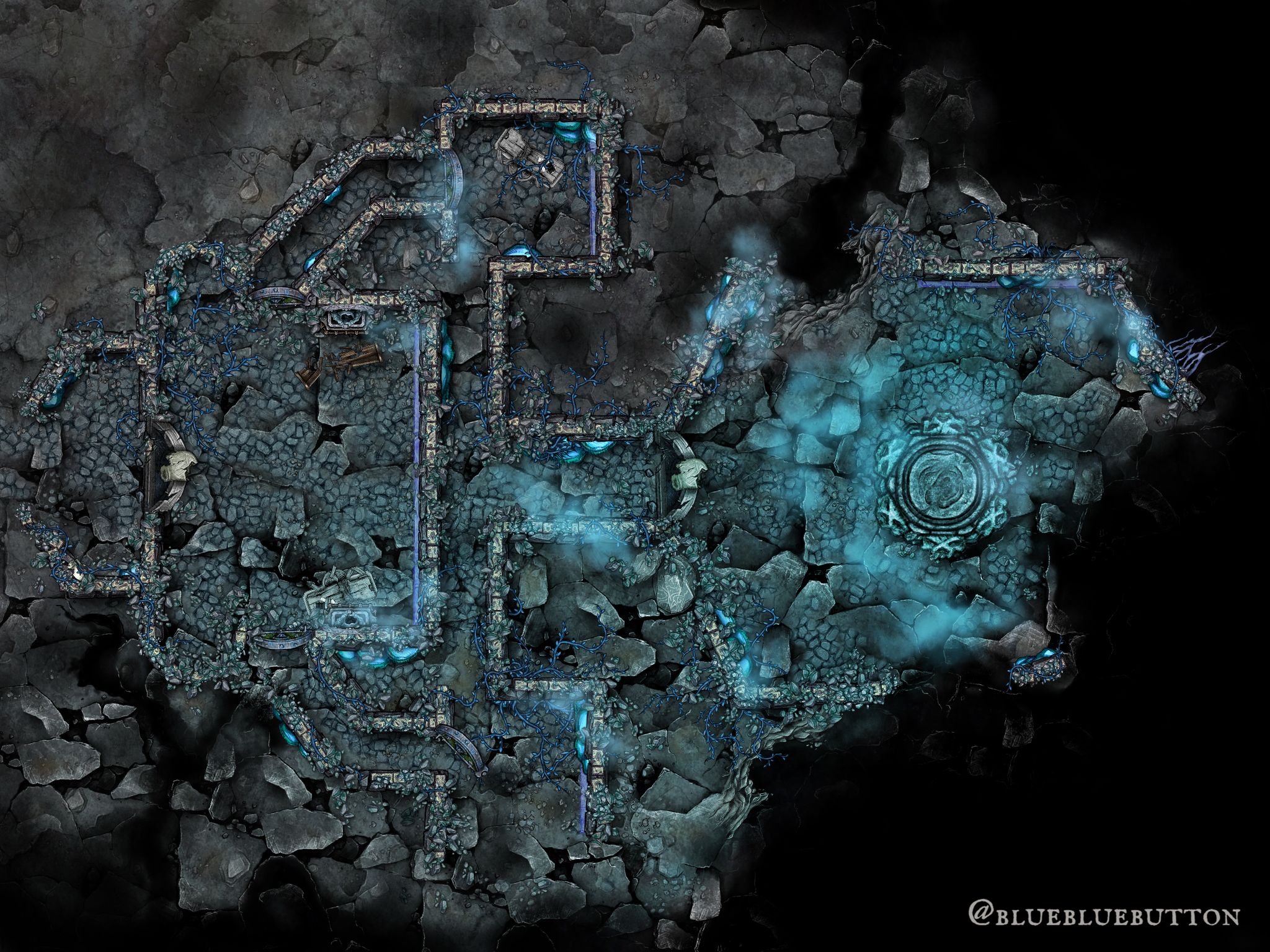 Temple of Erun'Shara | Inkarnate - Create Fantasy Maps Online