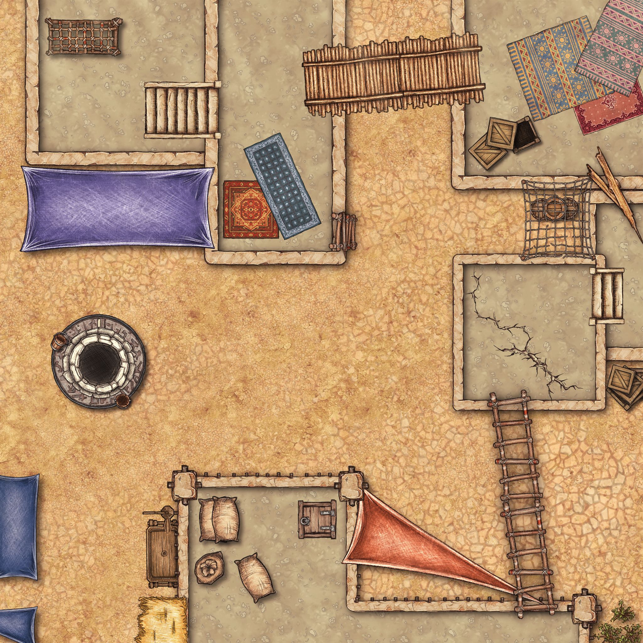 Desert Slums | Inkarnate - Create Fantasy Maps Online