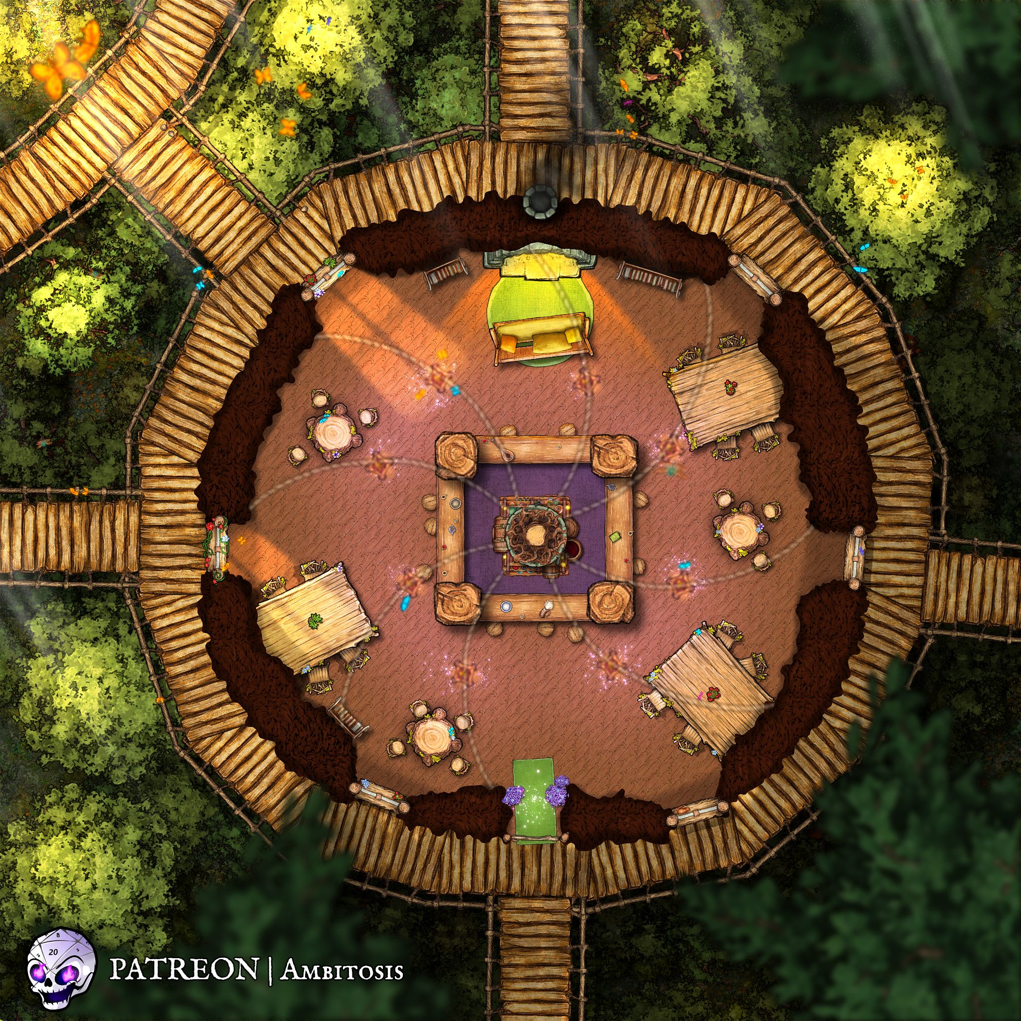 Treetop Tavern | Inkarnate - Create Fantasy Maps Online