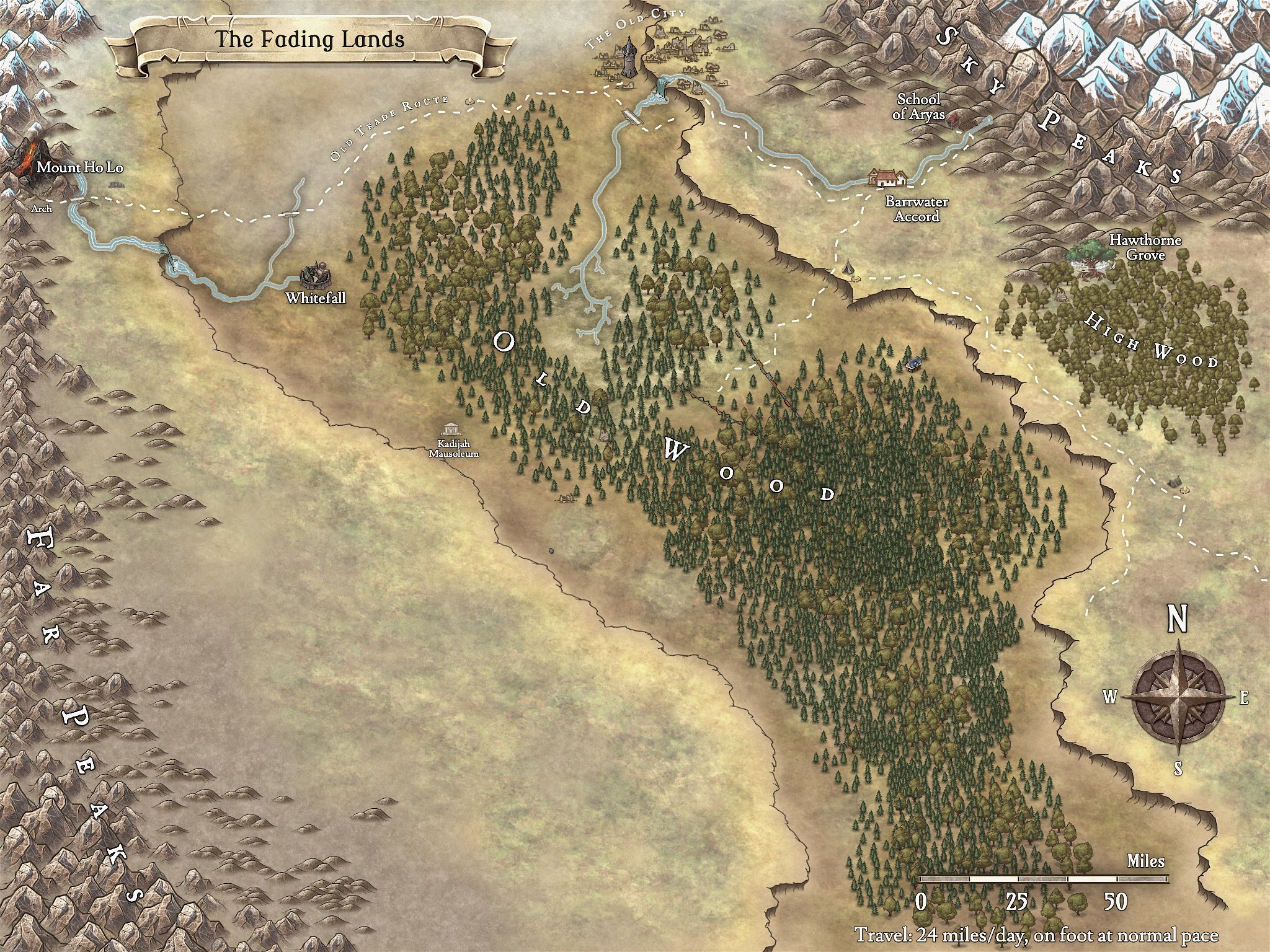 The Fading Lands (v2) | Inkarnate - Create Fantasy Maps Online