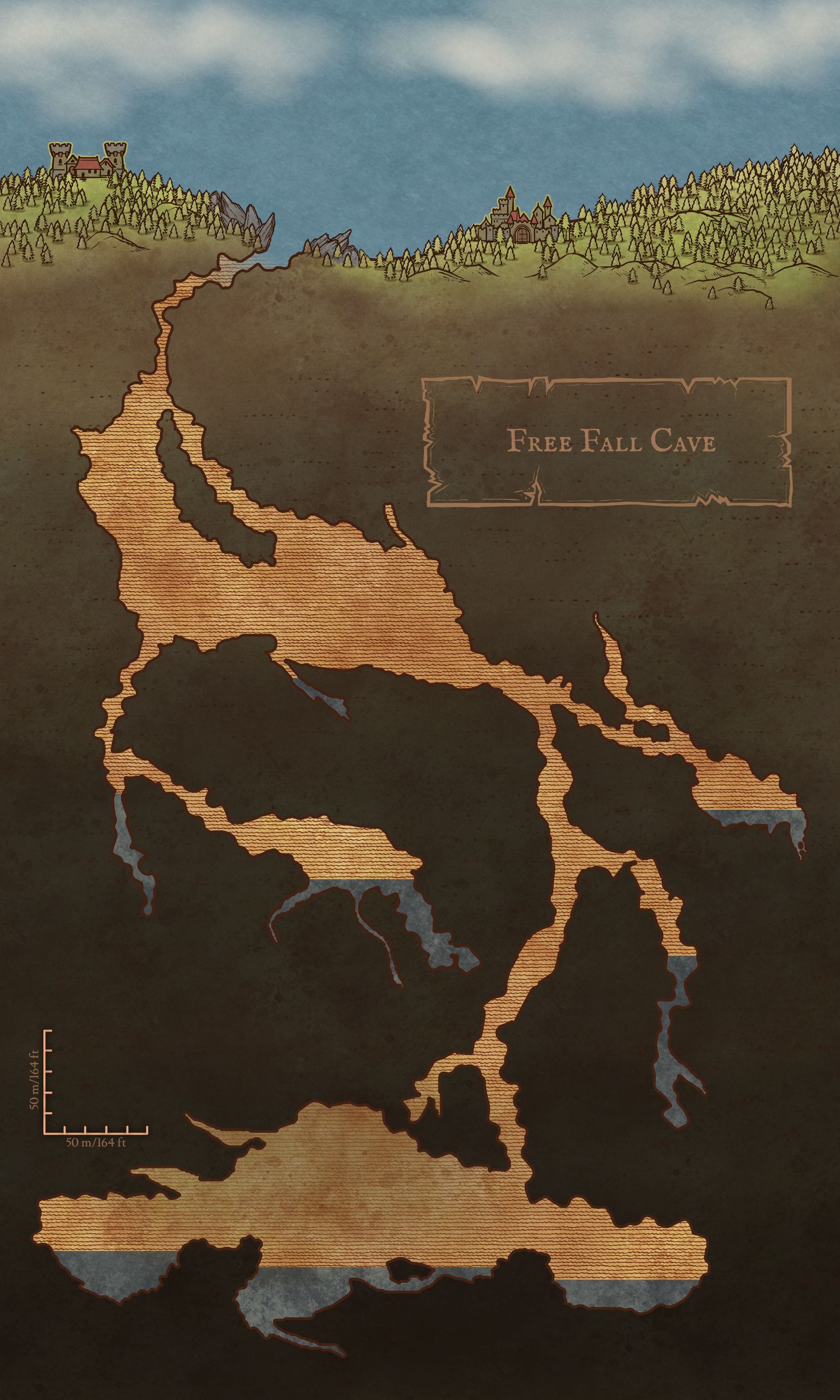 Free Fall Cave | Inkarnate - Create Fantasy Maps Online