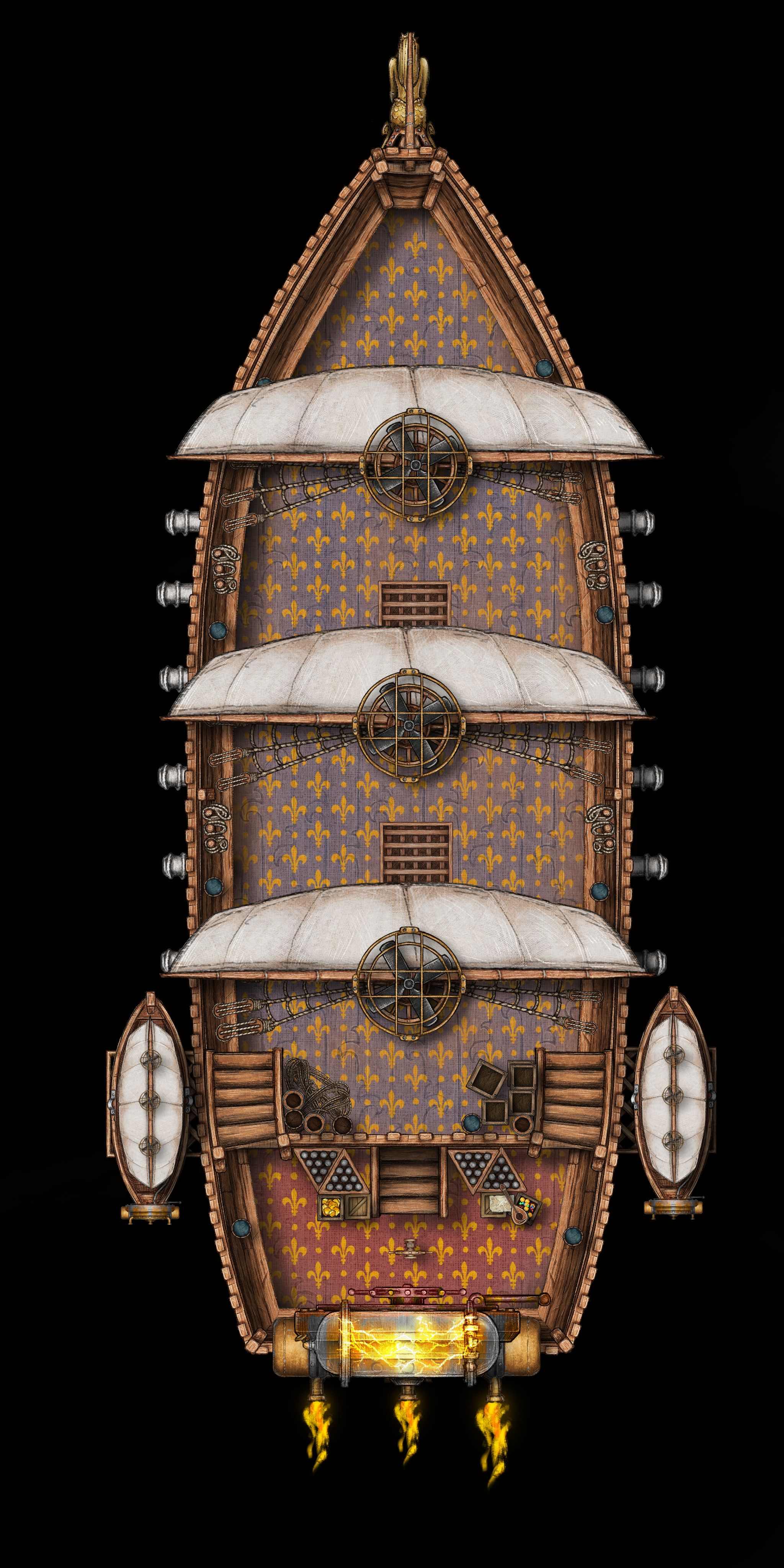 KickLooss Flying Ship - Celestial Explorer | Inkarnate - Create Fantasy ...