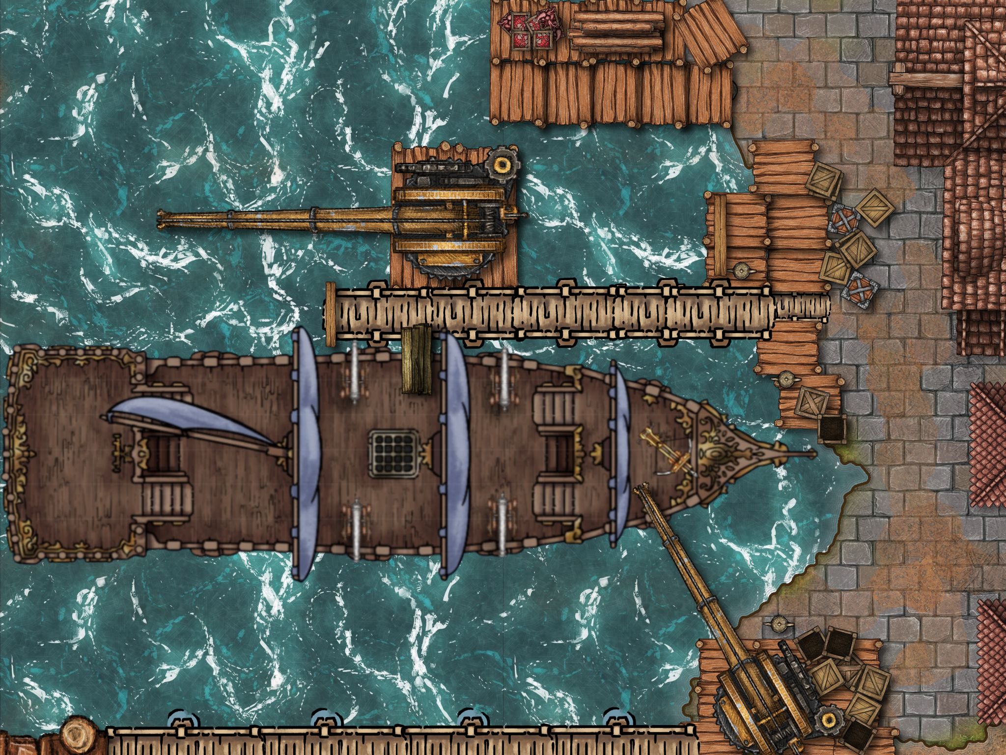 SAlty Docks | Inkarnate - Create Fantasy Maps Online