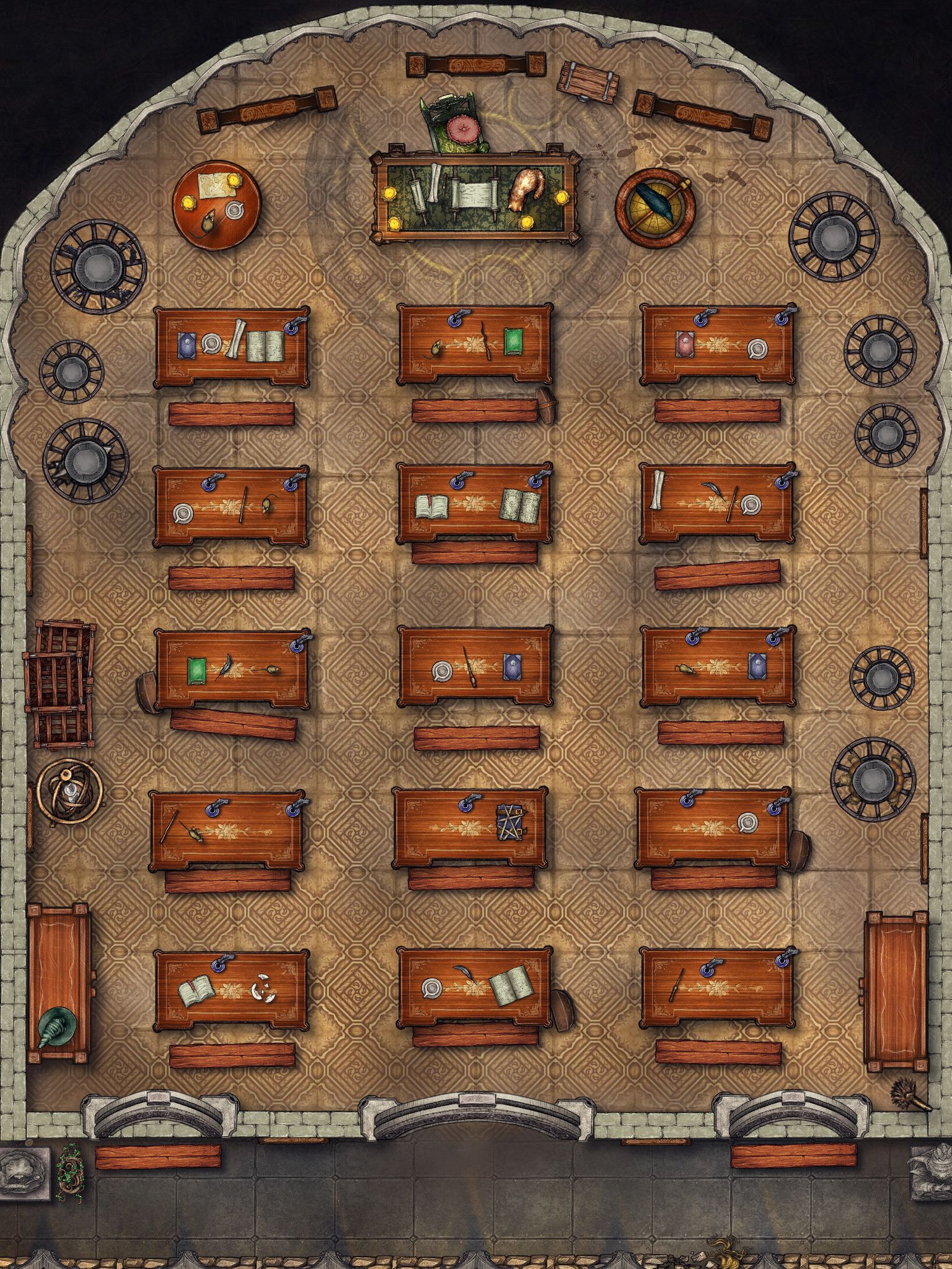 Trasfiguration Classroom | Inkarnate - Create Fantasy Maps Online