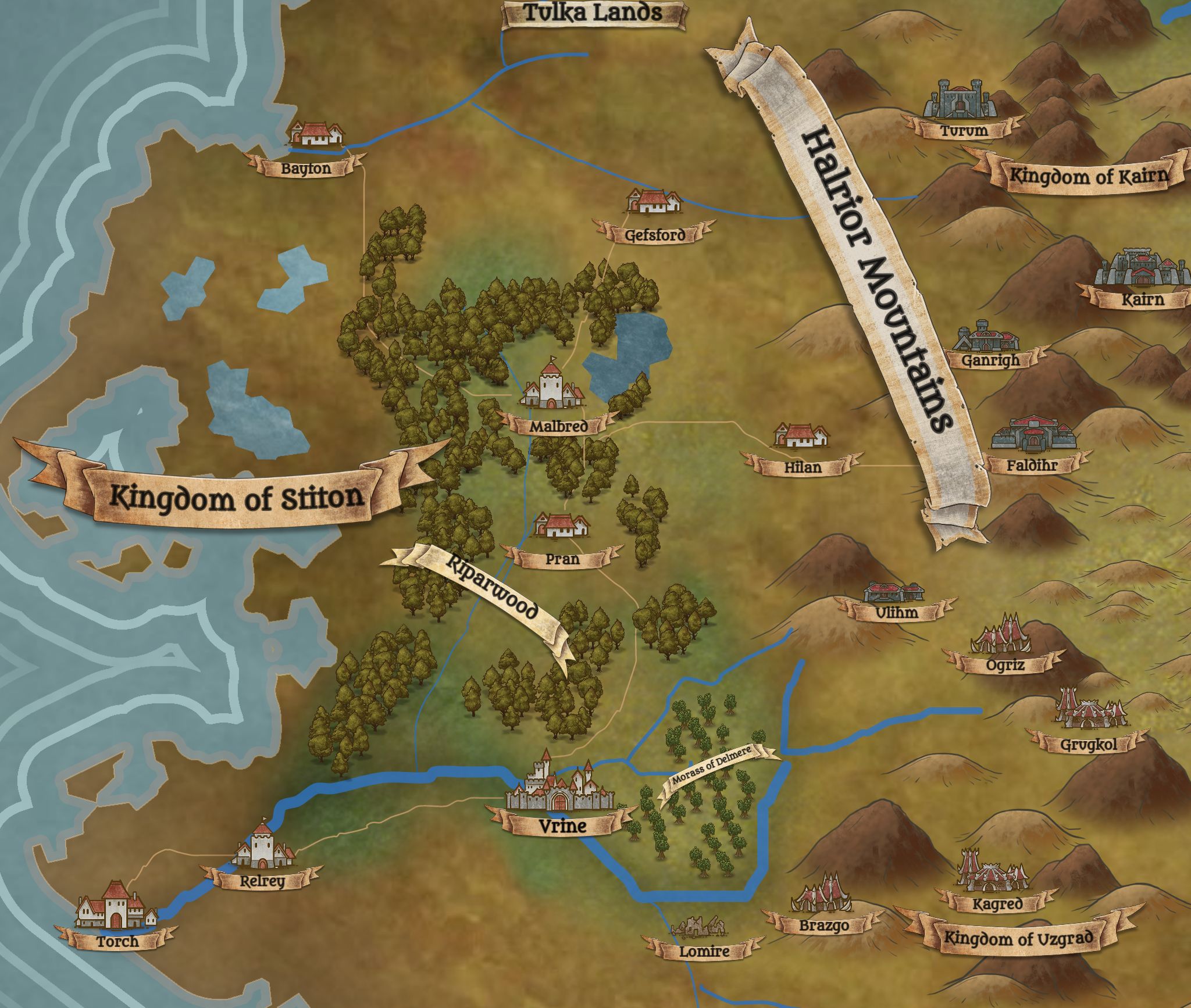 Stiton and Surrounding Lands | Inkarnate - Create Fantasy Maps Online