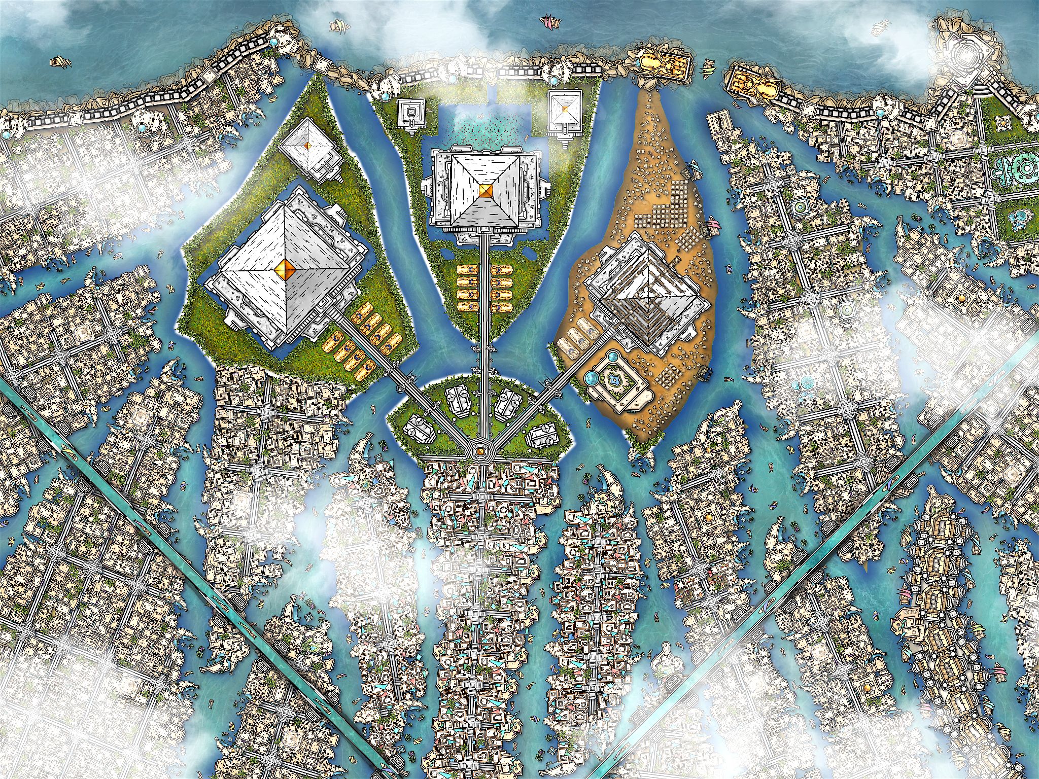 Delta Megapolis | Inkarnate - Create Fantasy Maps Online