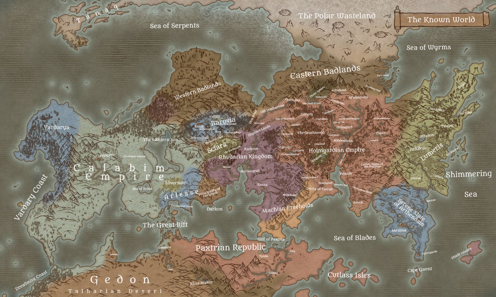 Erden Political | Inkarnate - Create Fantasy Maps Online