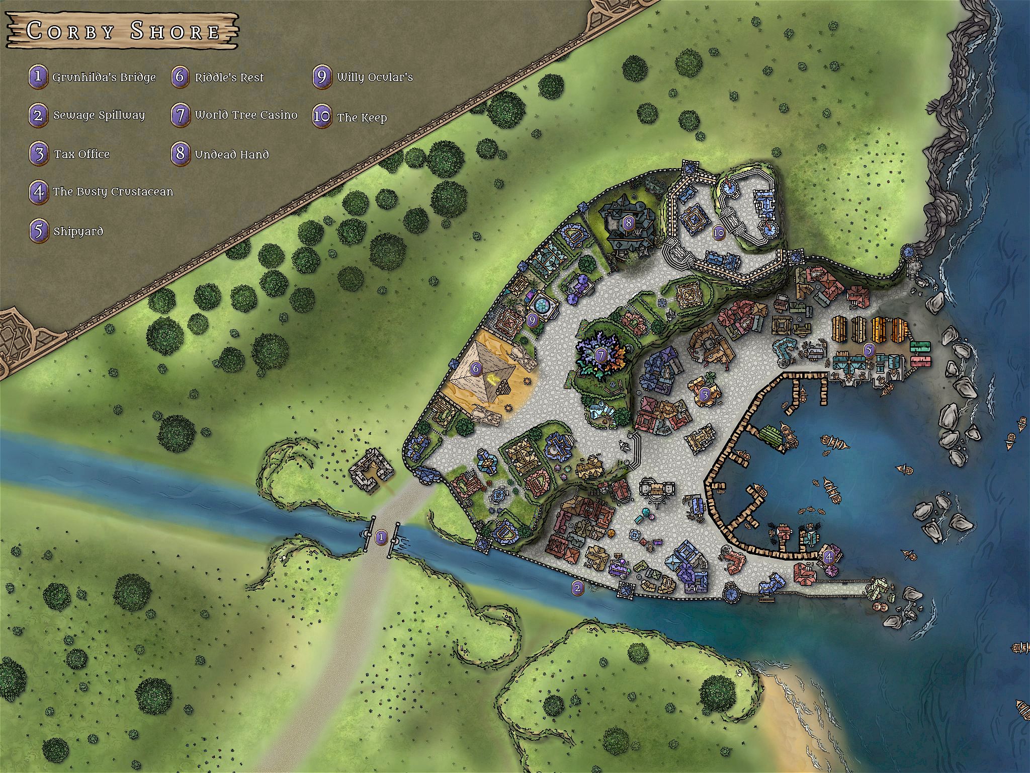 Corby Shore | Inkarnate - Create Fantasy Maps Online