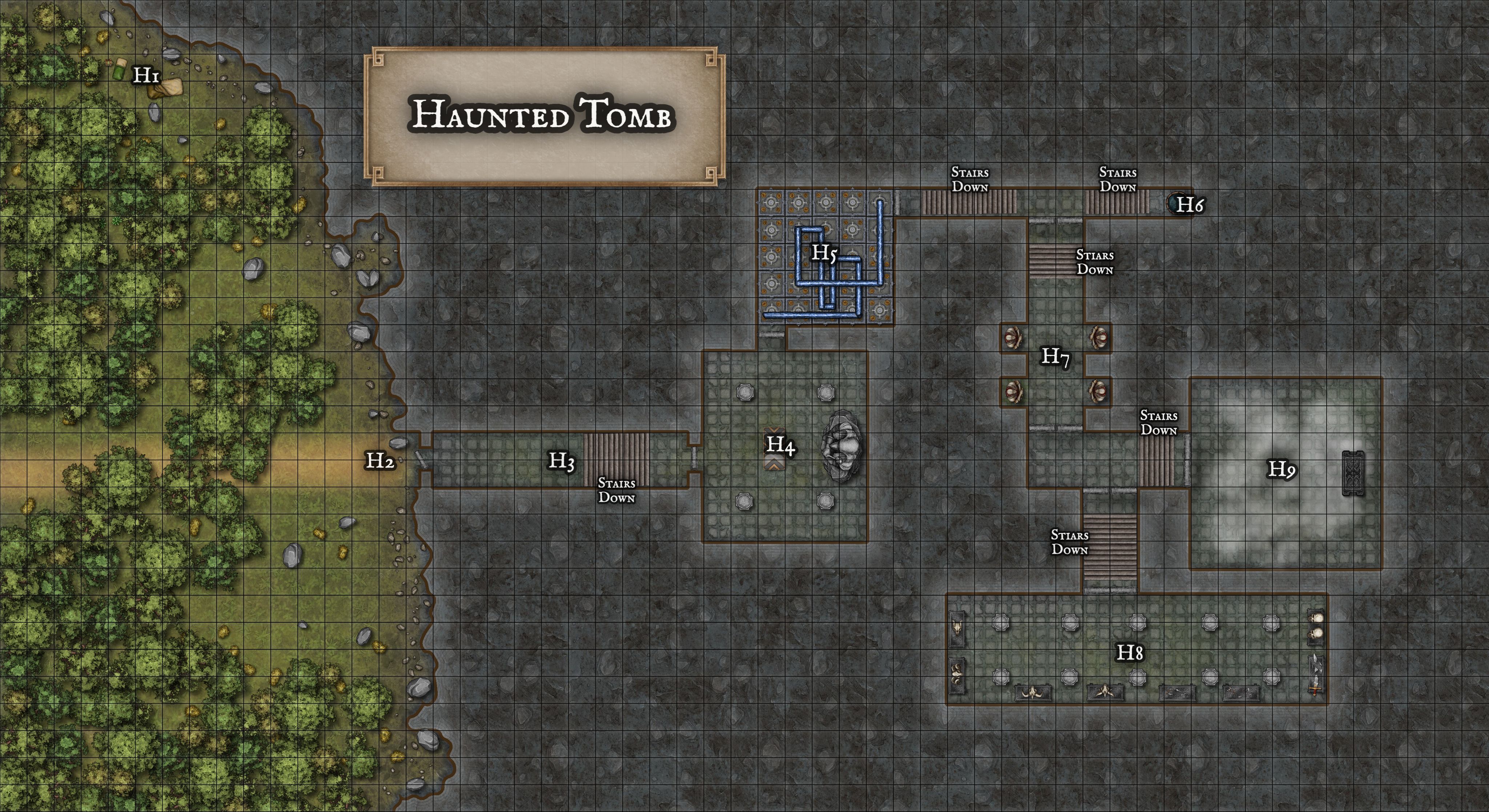 Haunted Tomb | Inkarnate - Create Fantasy Maps Online