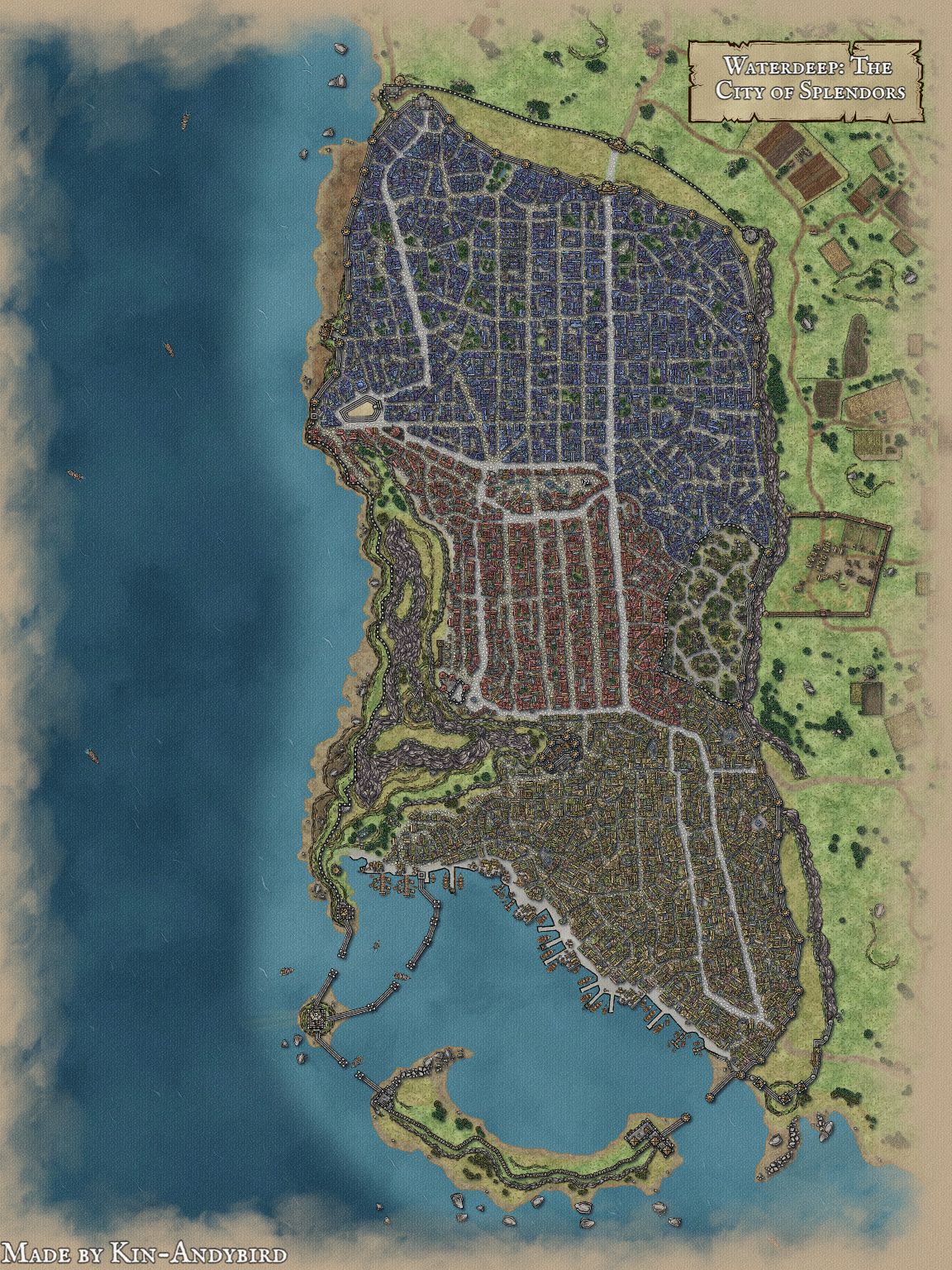 Waterdeep 1st version | Inkarnate - Create Fantasy Maps Online