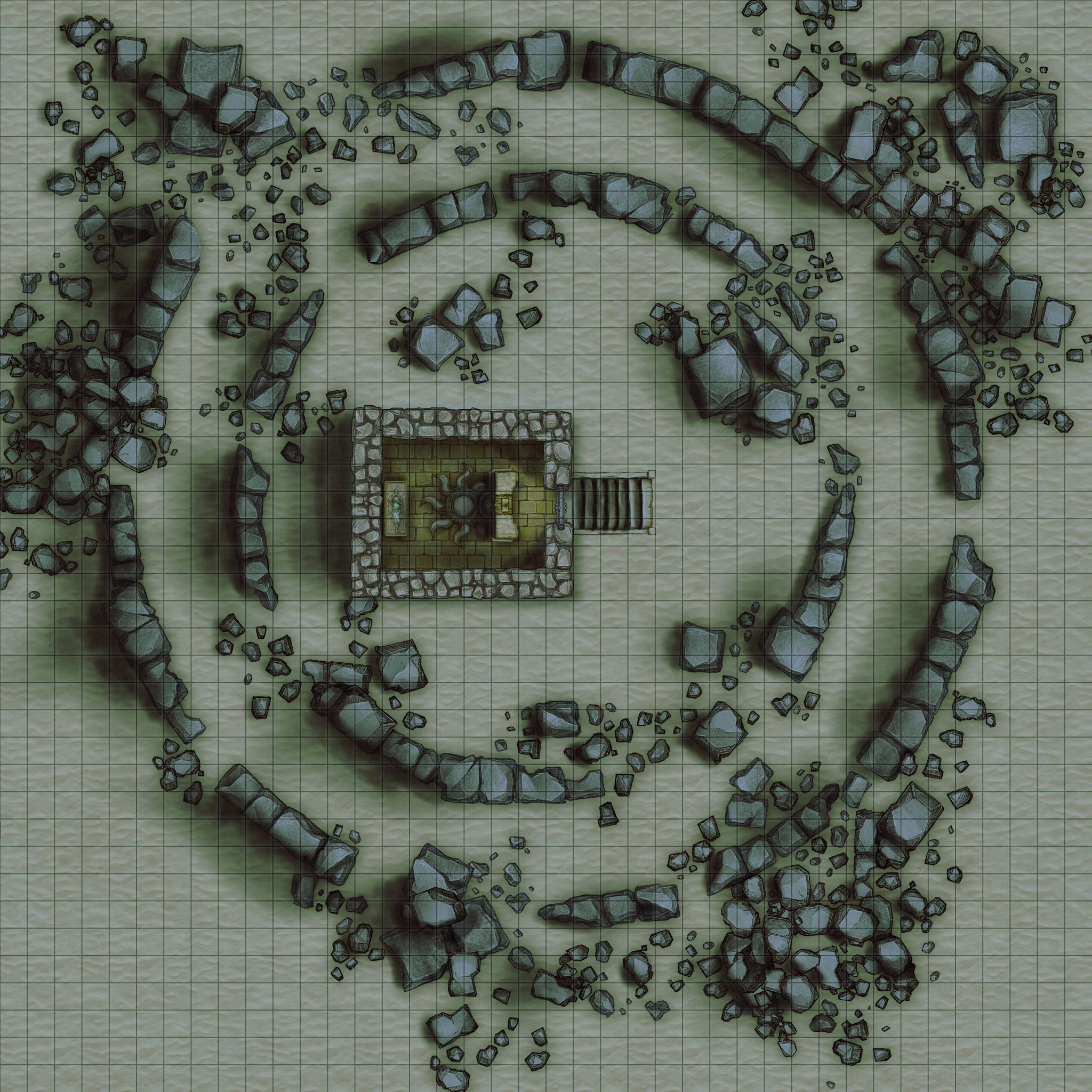 Sand Tomb | Inkarnate - Create Fantasy Maps Online