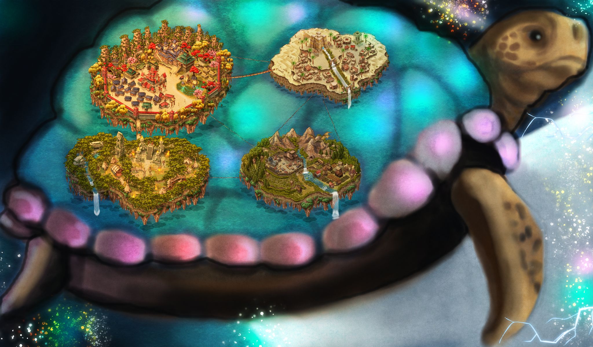 Floating Isles | Inkarnate - Create Fantasy Maps Online