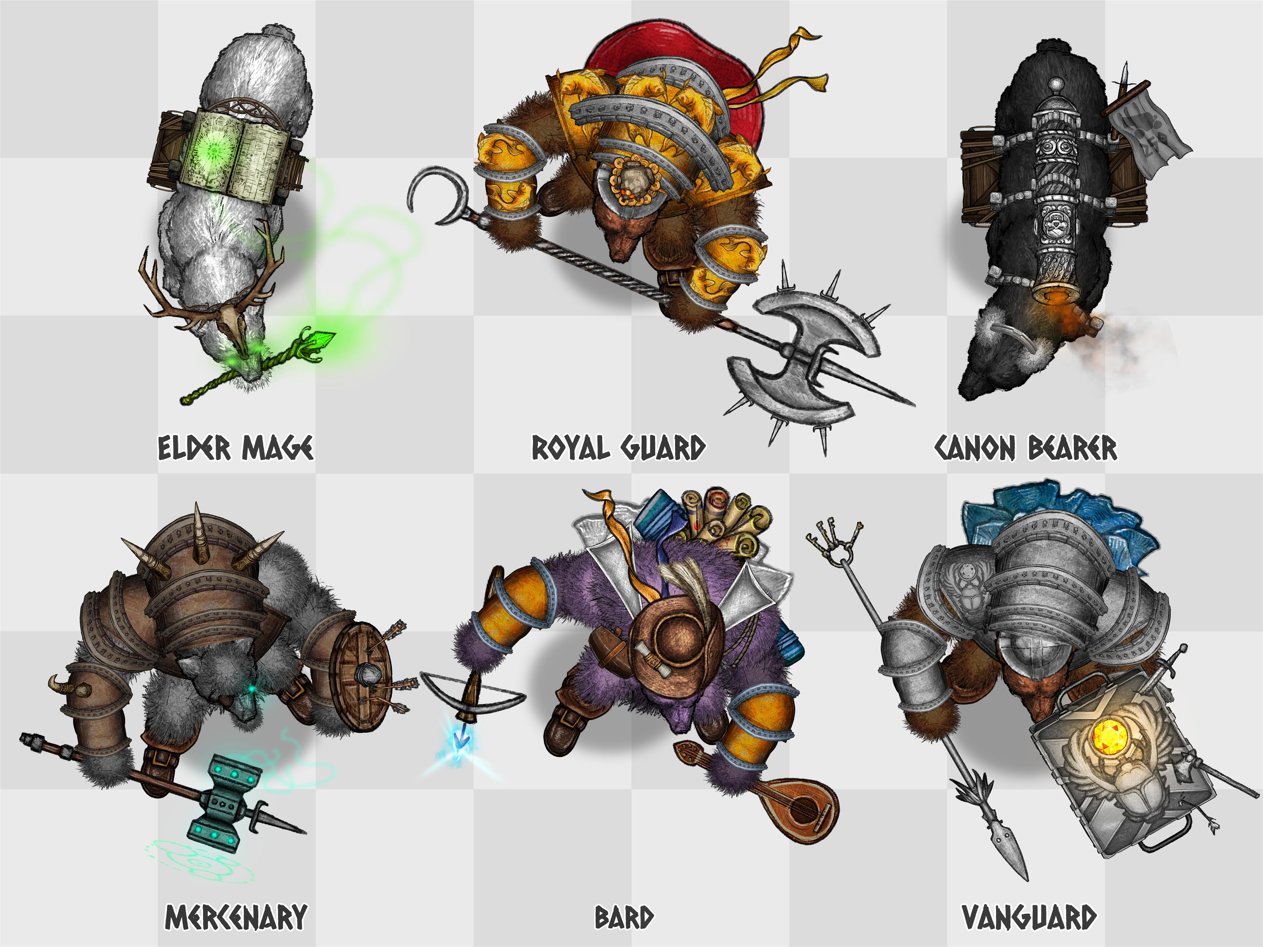 Bearfolk Monster Tokens | Inkarnate - Create Fantasy Maps Online