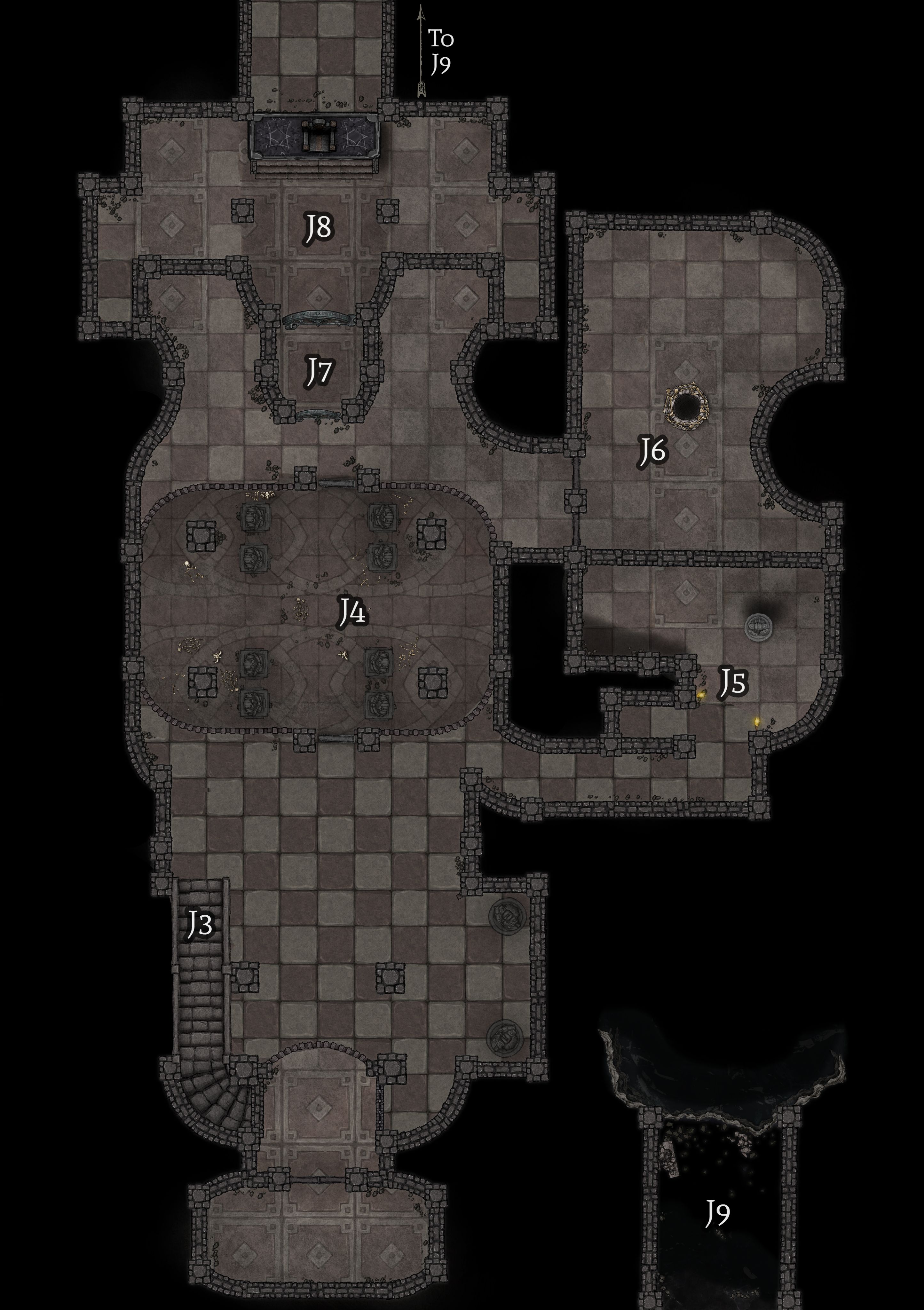 Endless Gulf Necropolis - Lower Level | Inkarnate - Create Fantasy Maps ...