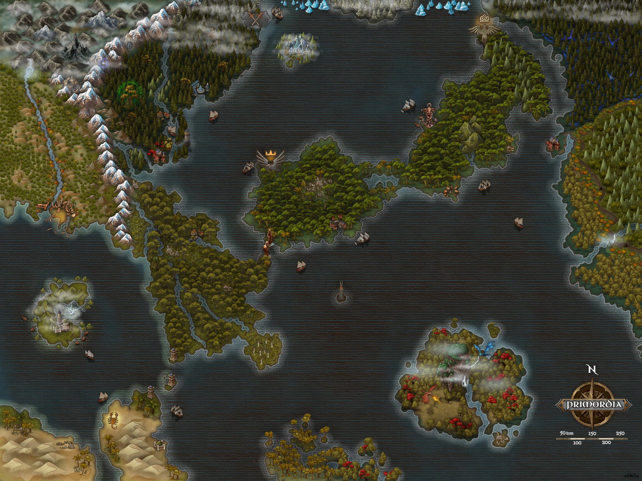 Primordia - Clone 3 | Inkarnate - Create Fantasy Maps Online