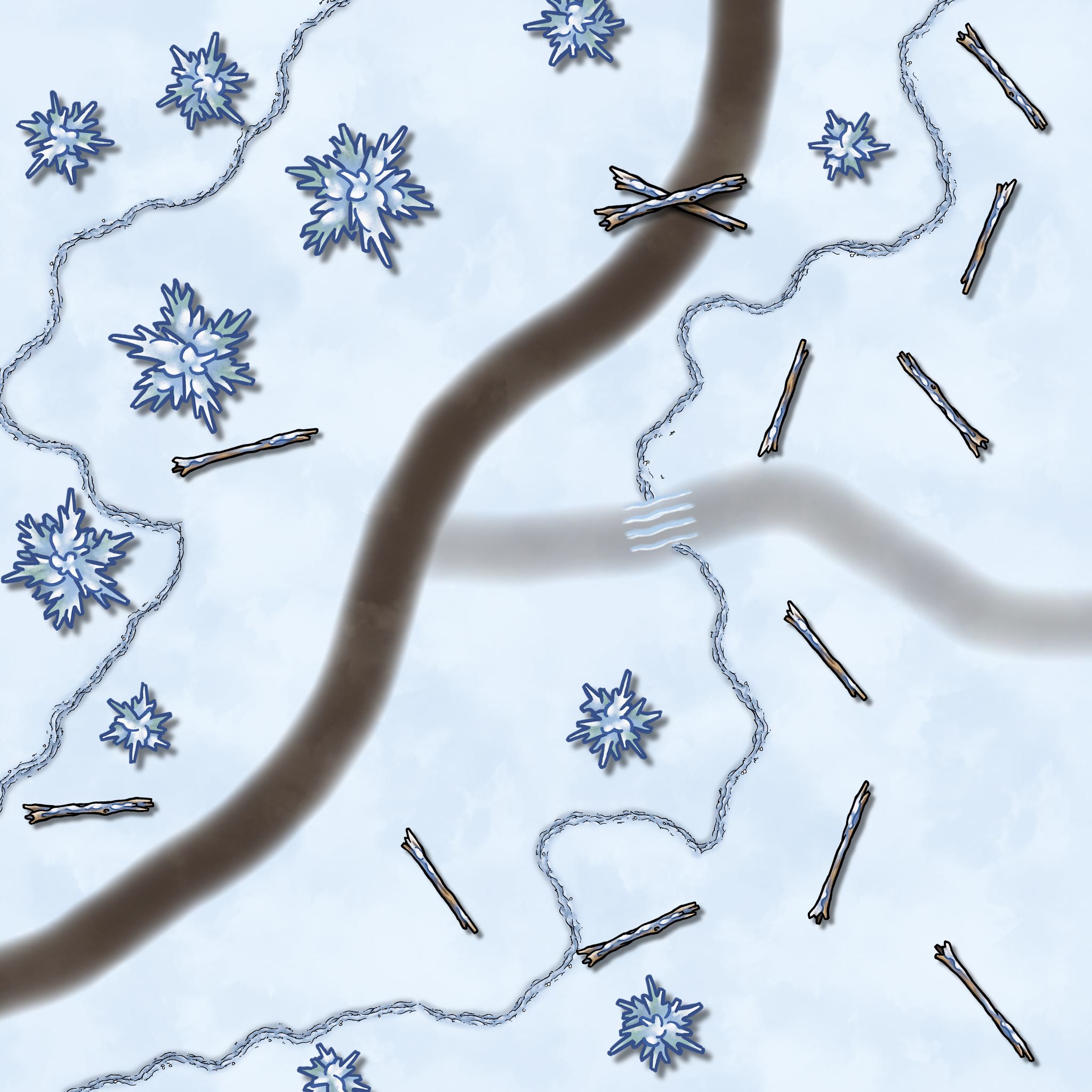 Generic Battlemap: Snow 1 | Inkarnate - Create Fantasy Maps Online