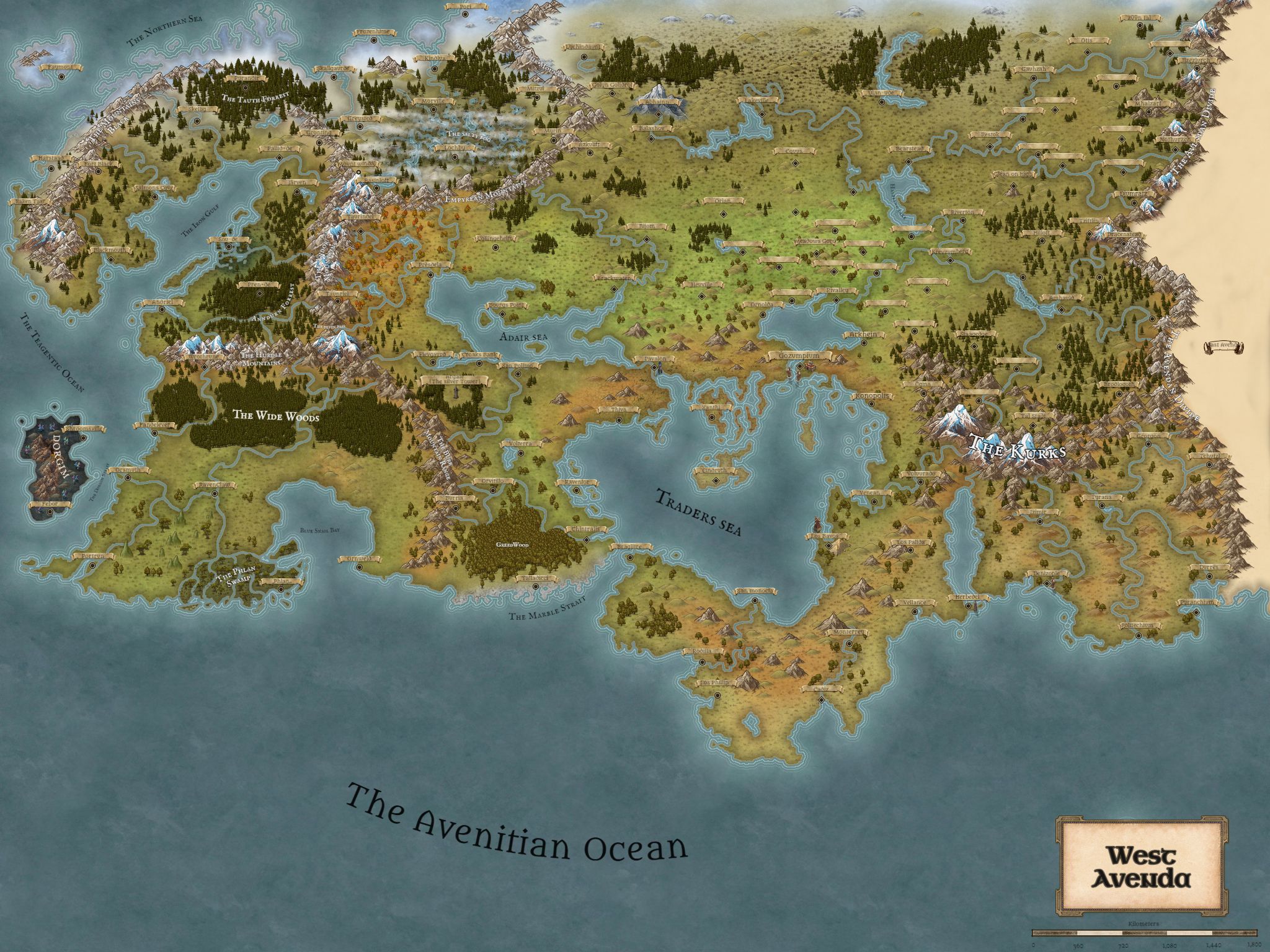 West Avenda 3rd (Terrain) | Inkarnate - Create Fantasy Maps Online