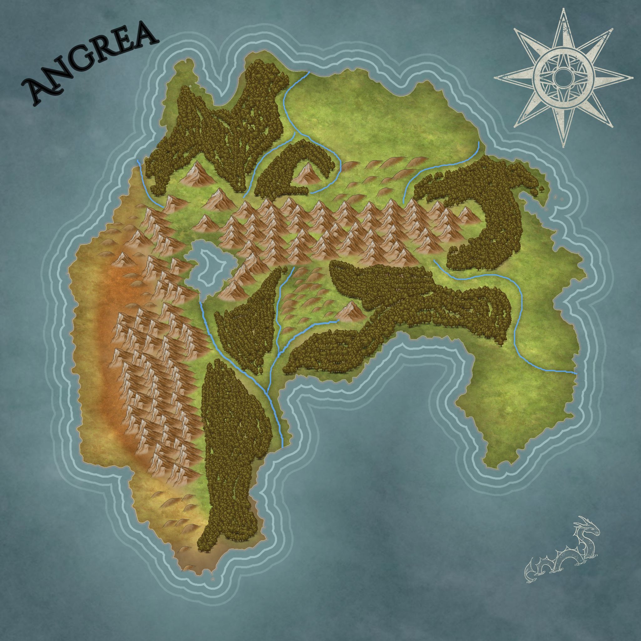 The Anchored Realm - Angrea | Inkarnate - Create Fantasy Maps Online