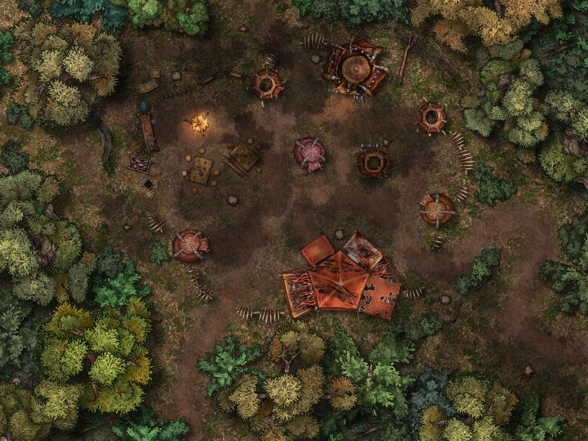 Orc Lager für mike | Inkarnate - Create Fantasy Maps Online