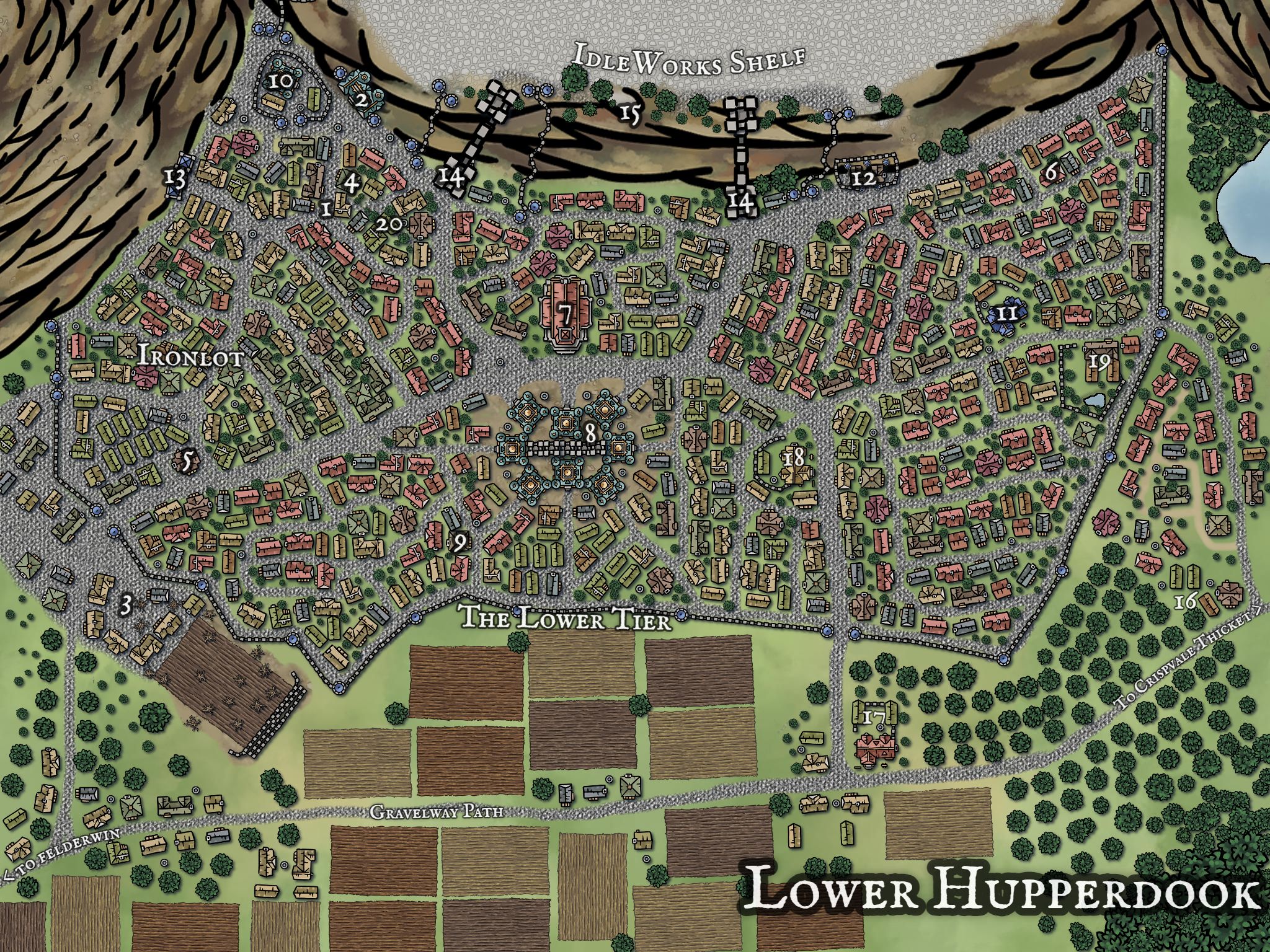 lower-Hupperdook (The Lower Tier) | Inkarnate - Create Fantasy Maps Online