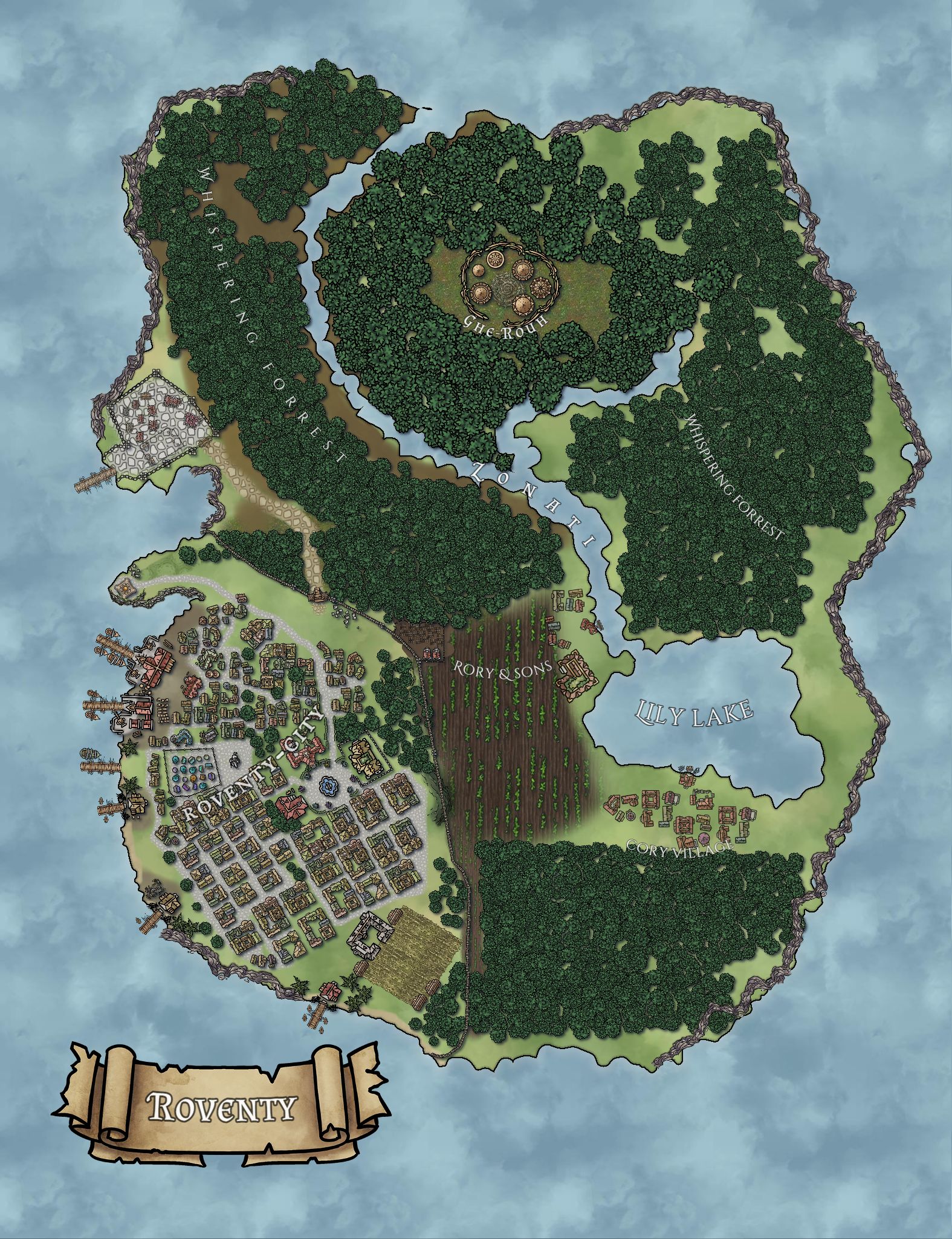 Roventy island | Inkarnate - Create Fantasy Maps Online
