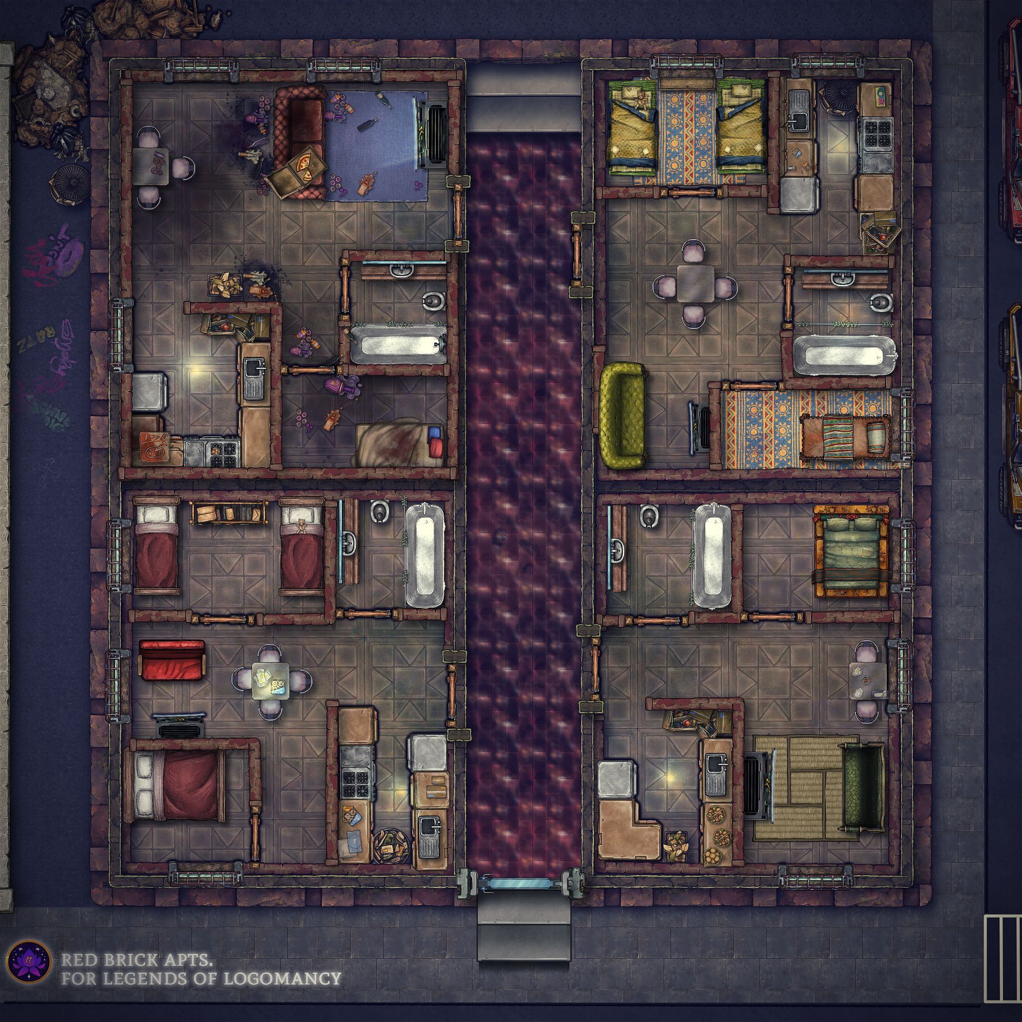 Red Brick Apts. | Inkarnate - Create Fantasy Maps Online