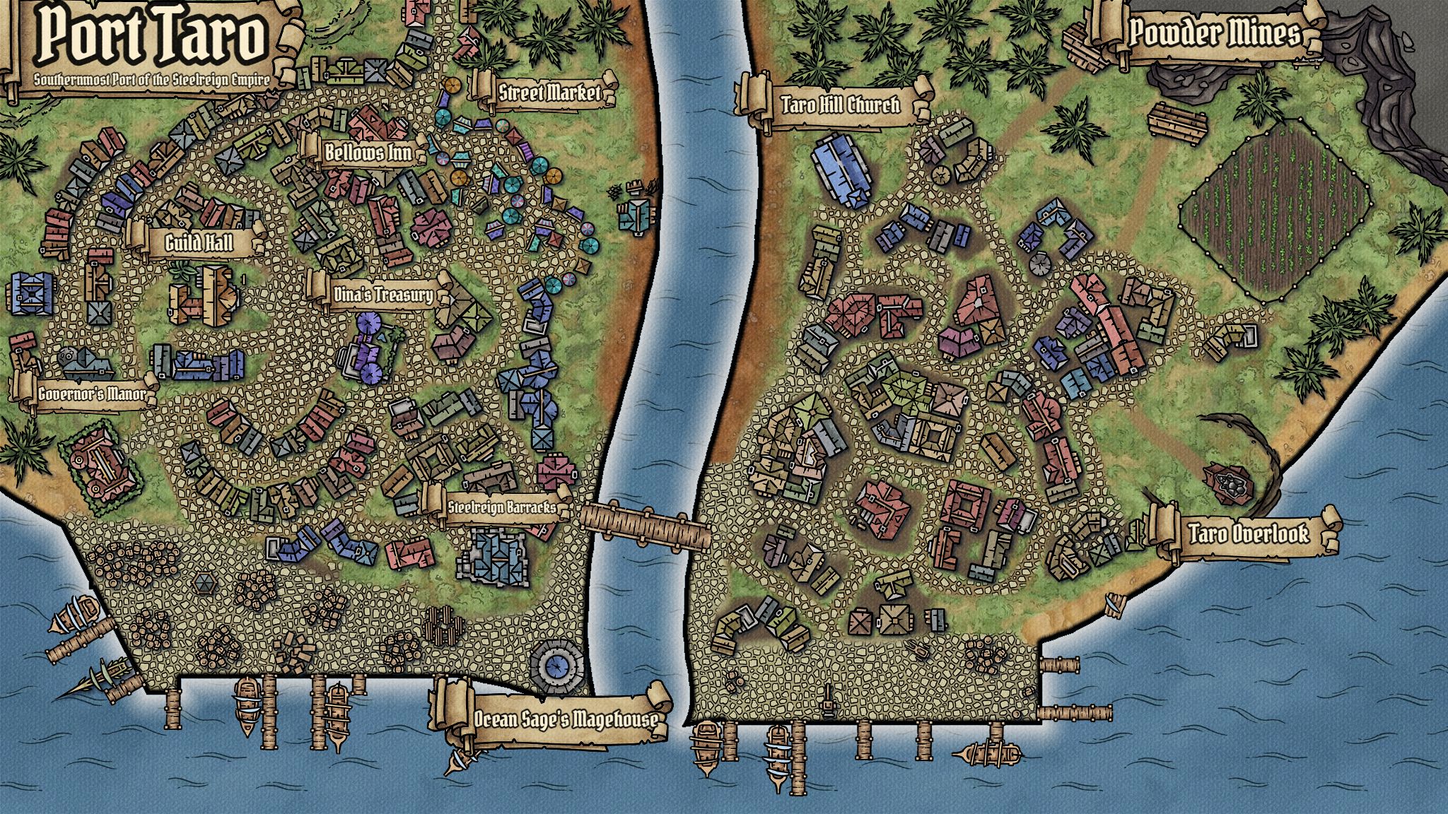Port Taro | Inkarnate - Create Fantasy Maps Online