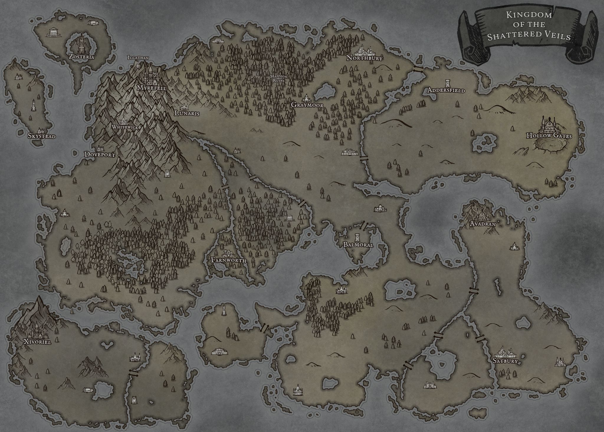 Shattered Veils | Inkarnate - Create Fantasy Maps Online