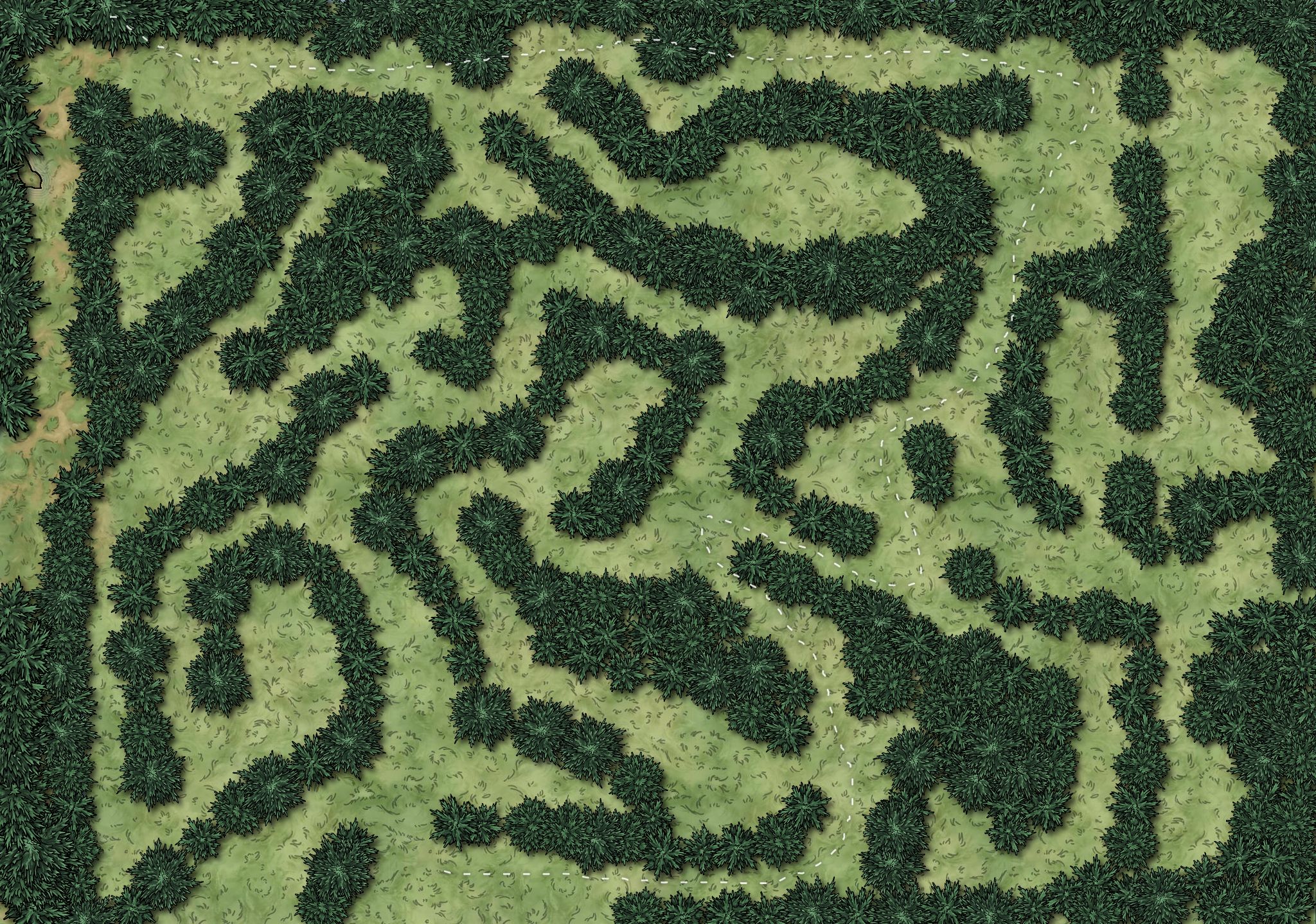 Maze Forest simple | Inkarnate - Create Fantasy Maps Online