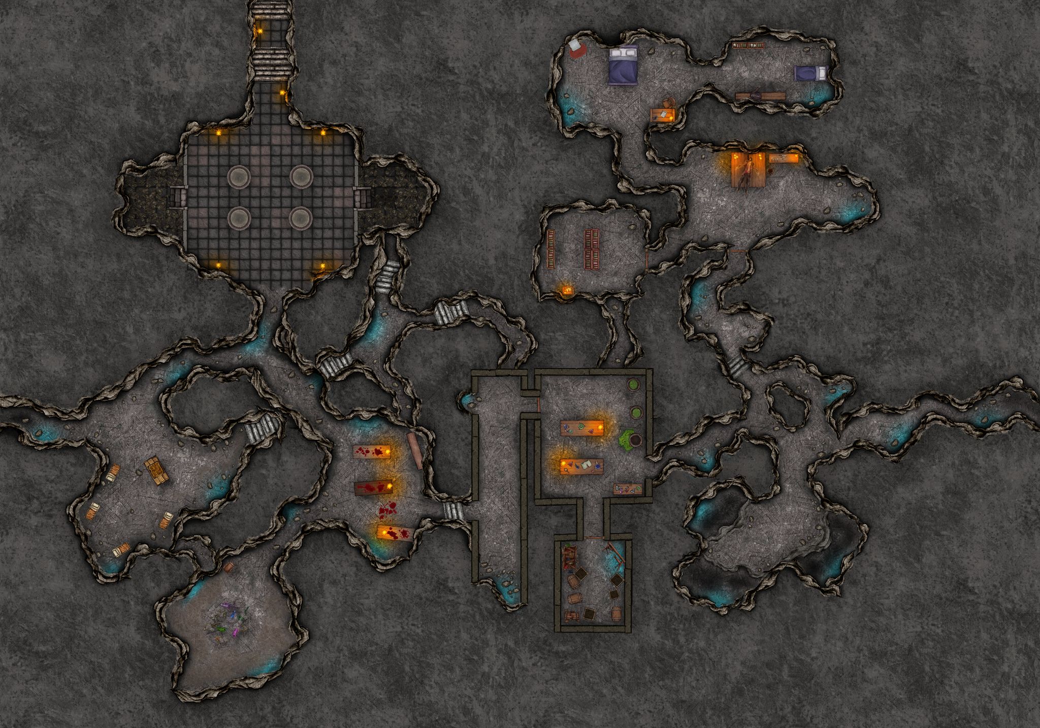 The Dead Warrens (50 x 35) | Inkarnate - Create Fantasy Maps Online