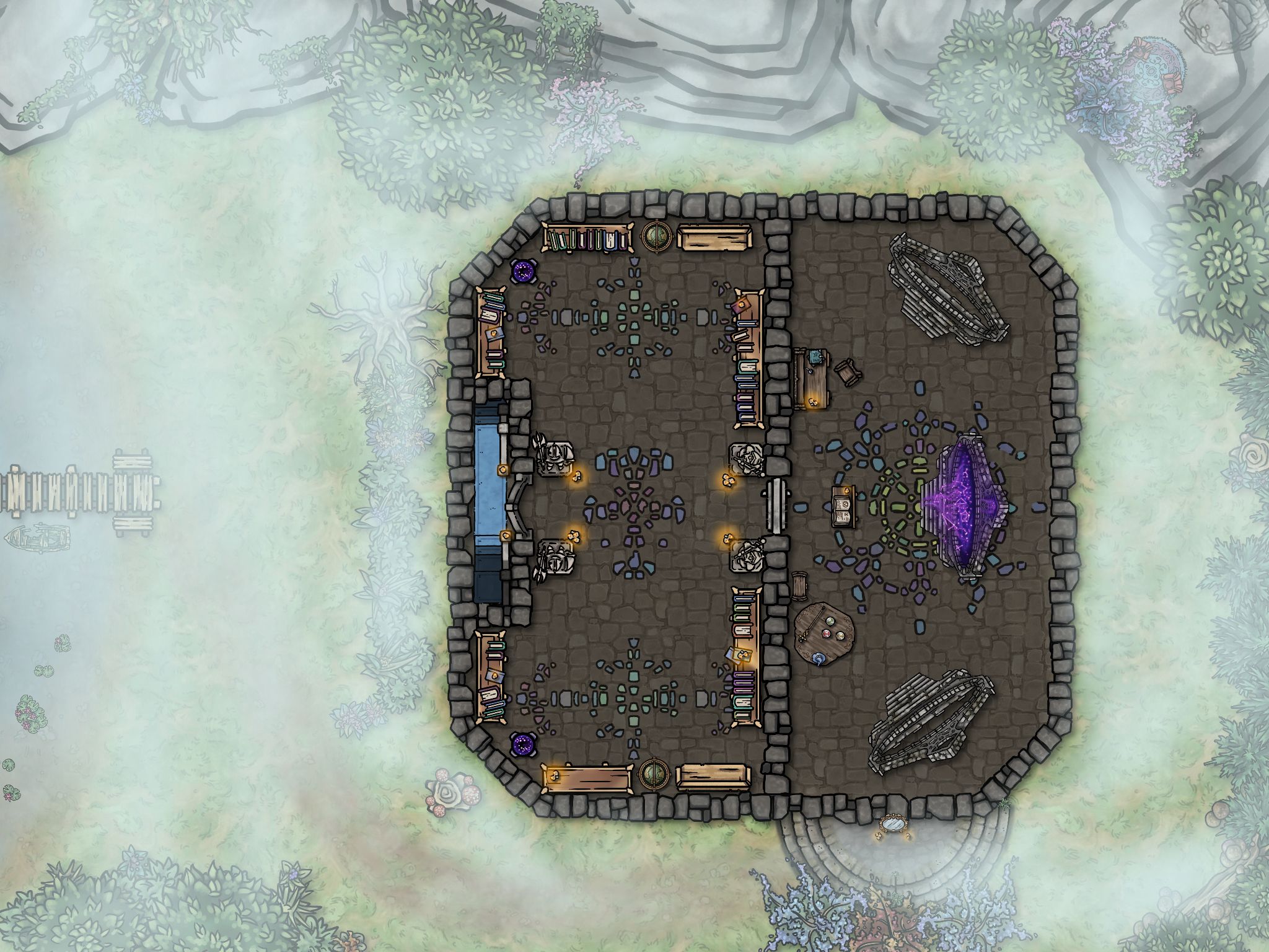 Vision Pillar 2nd floor | Inkarnate - Create Fantasy Maps Online