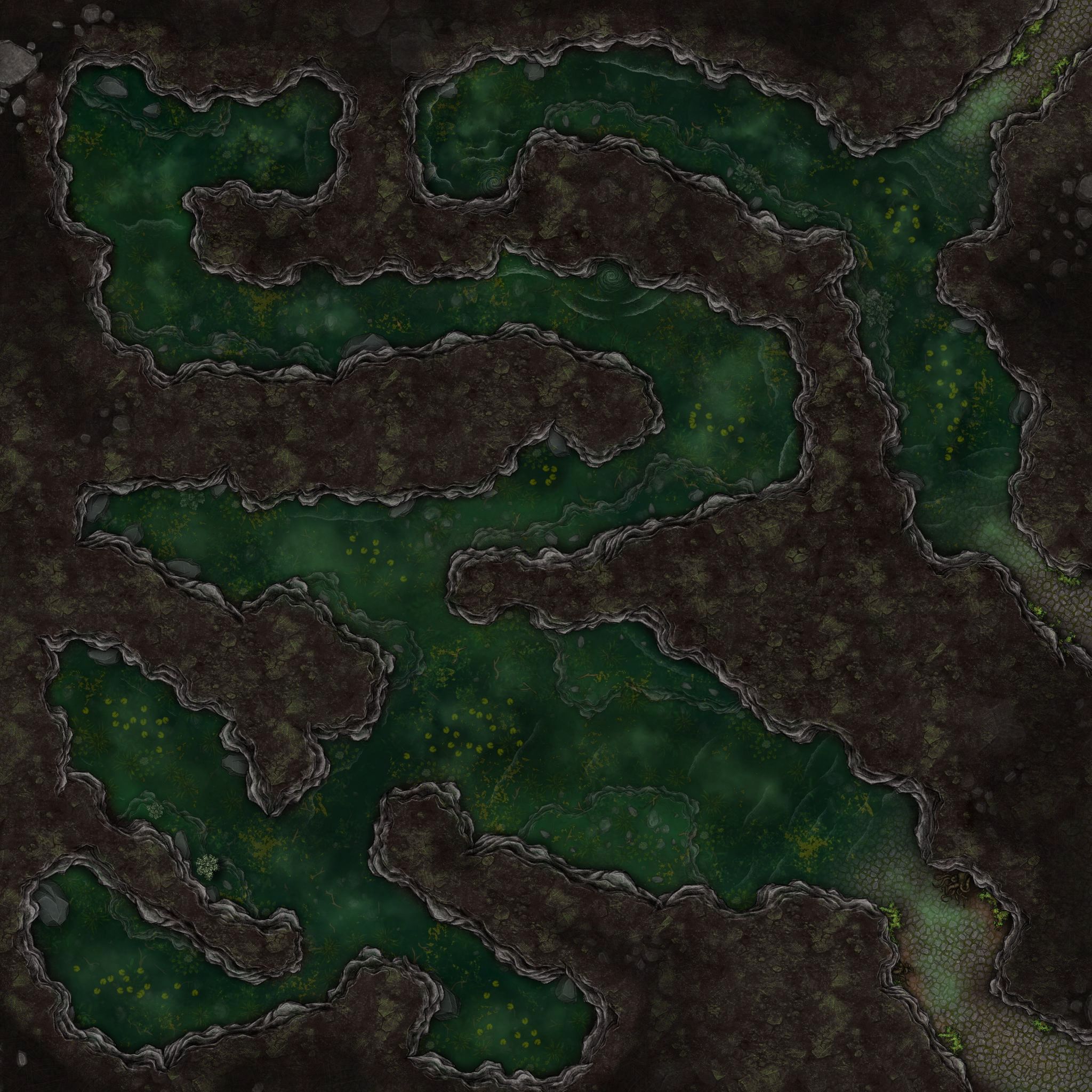 Underground - cave swamp | Inkarnate - Create Fantasy Maps Online