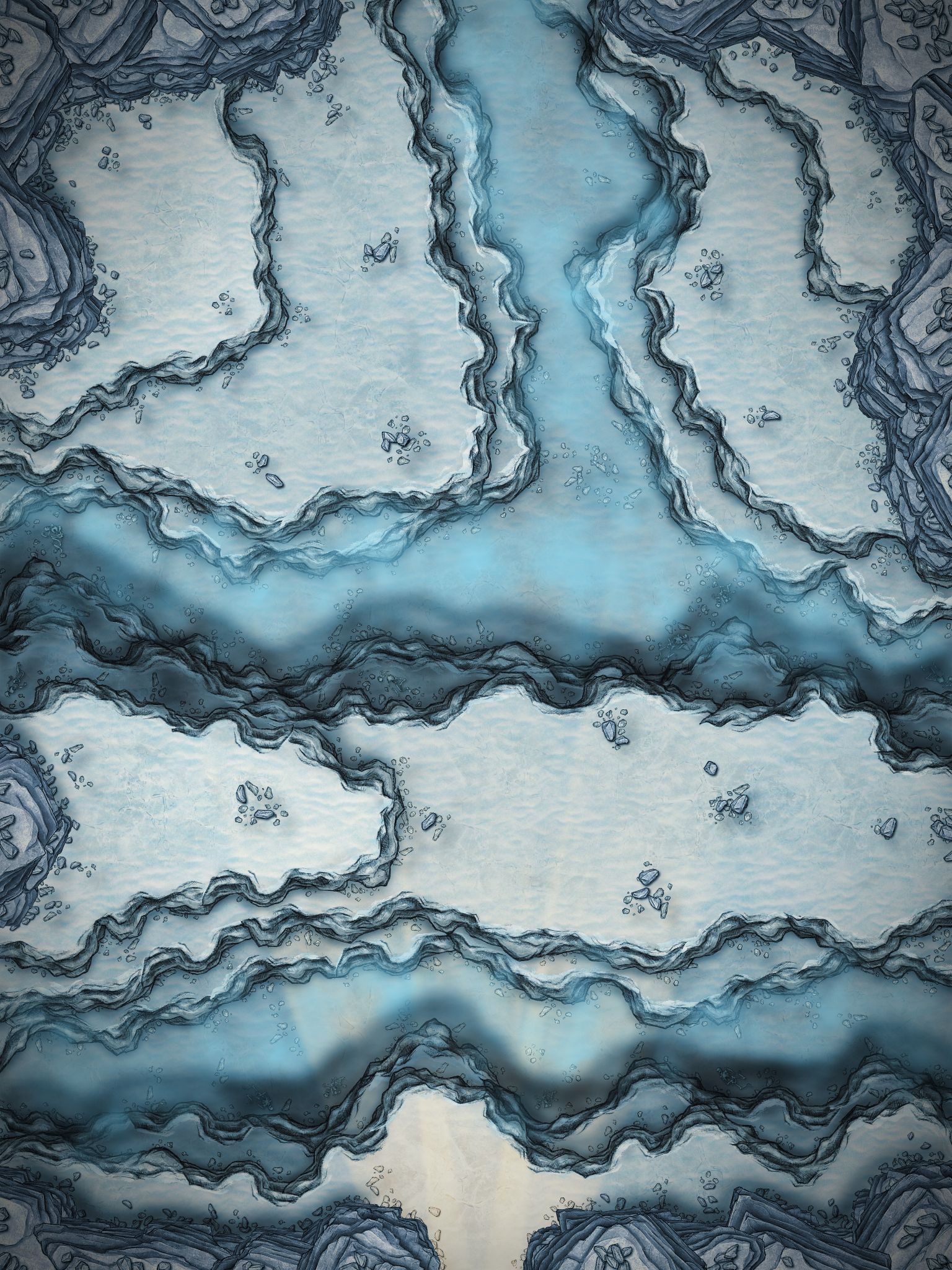 Ice Cave - [30x40] [Battlemap] [OC] | Inkarnate - Create Fantasy Maps ...
