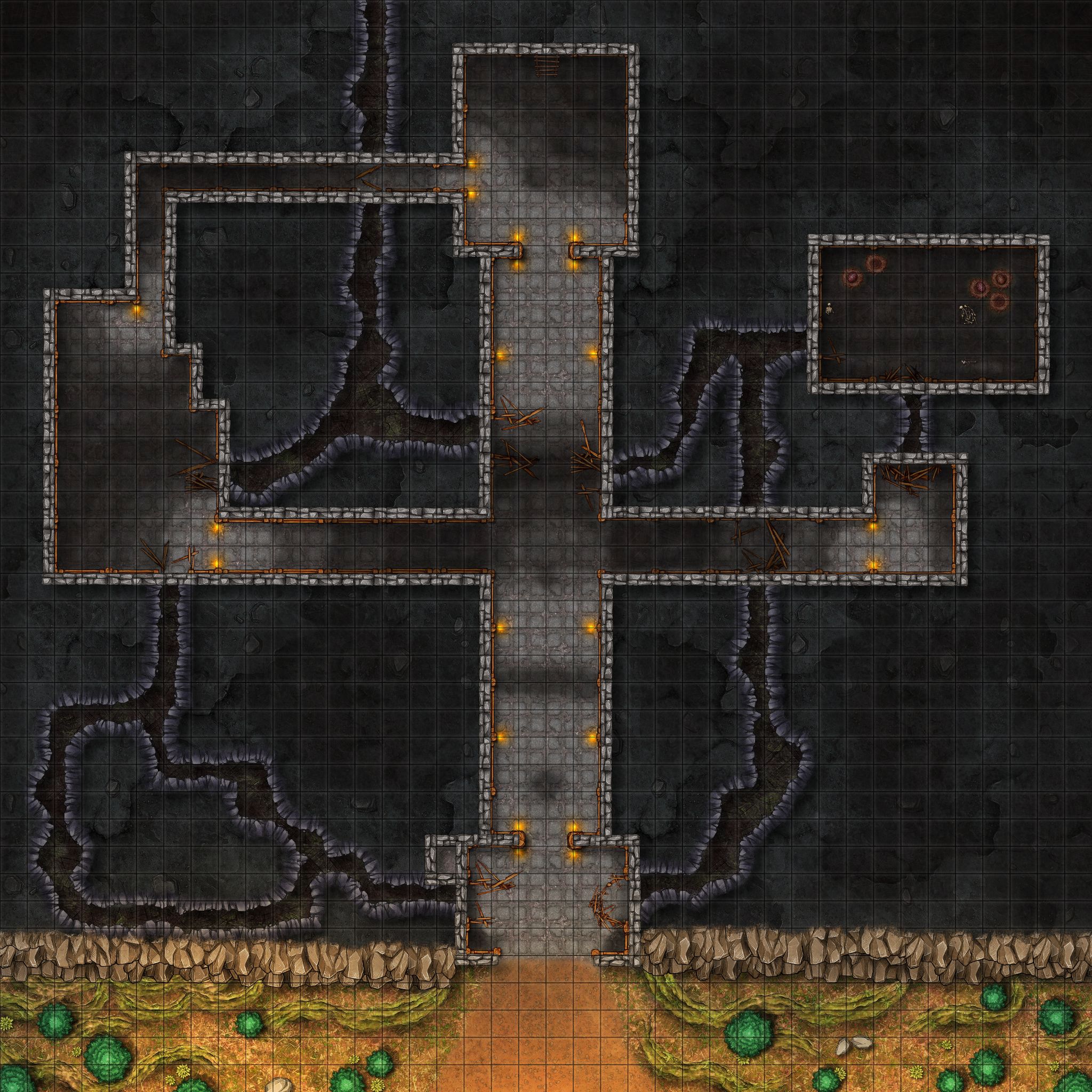 Kobold Tunnels | Inkarnate - Create Fantasy Maps Online
