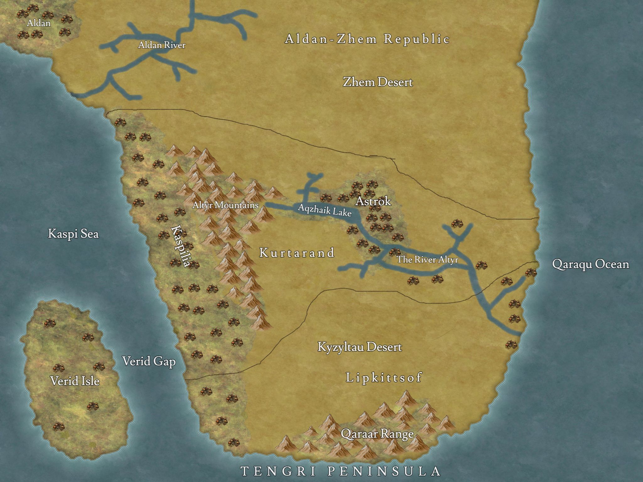 Tengri Peninsula | Inkarnate - Create Fantasy Maps Online