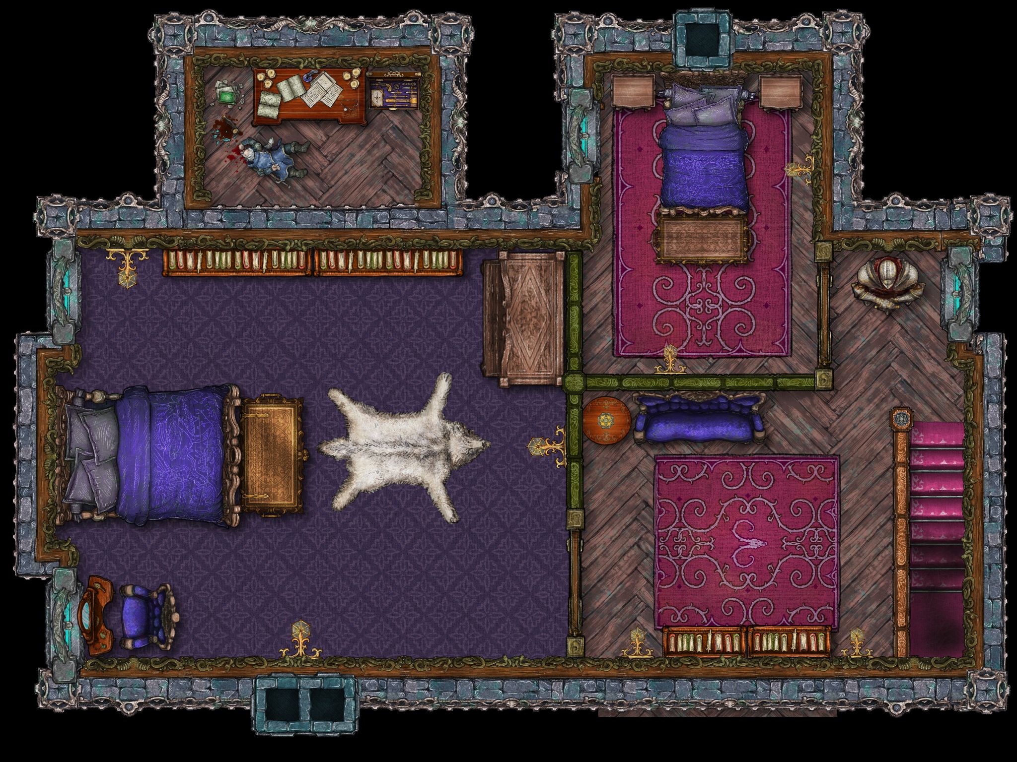 Manor House (First Floor) | Inkarnate - Create Fantasy Maps Online