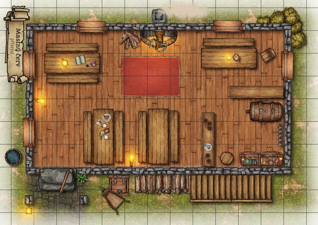 Greasy worm Inn | Inkarnate - Create Fantasy Maps Online