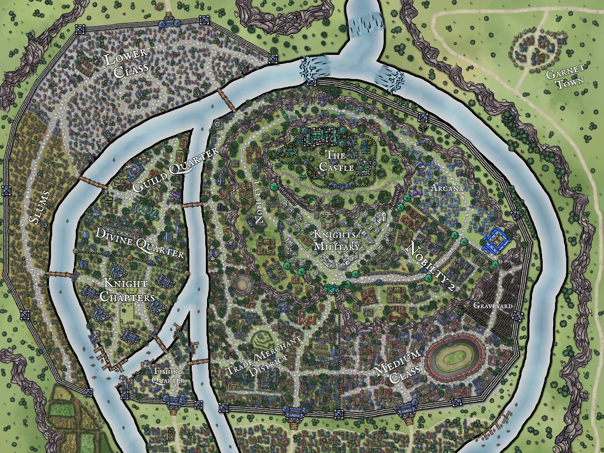 Castle Lamesdhonneur | Inkarnate - Create Fantasy Maps Online