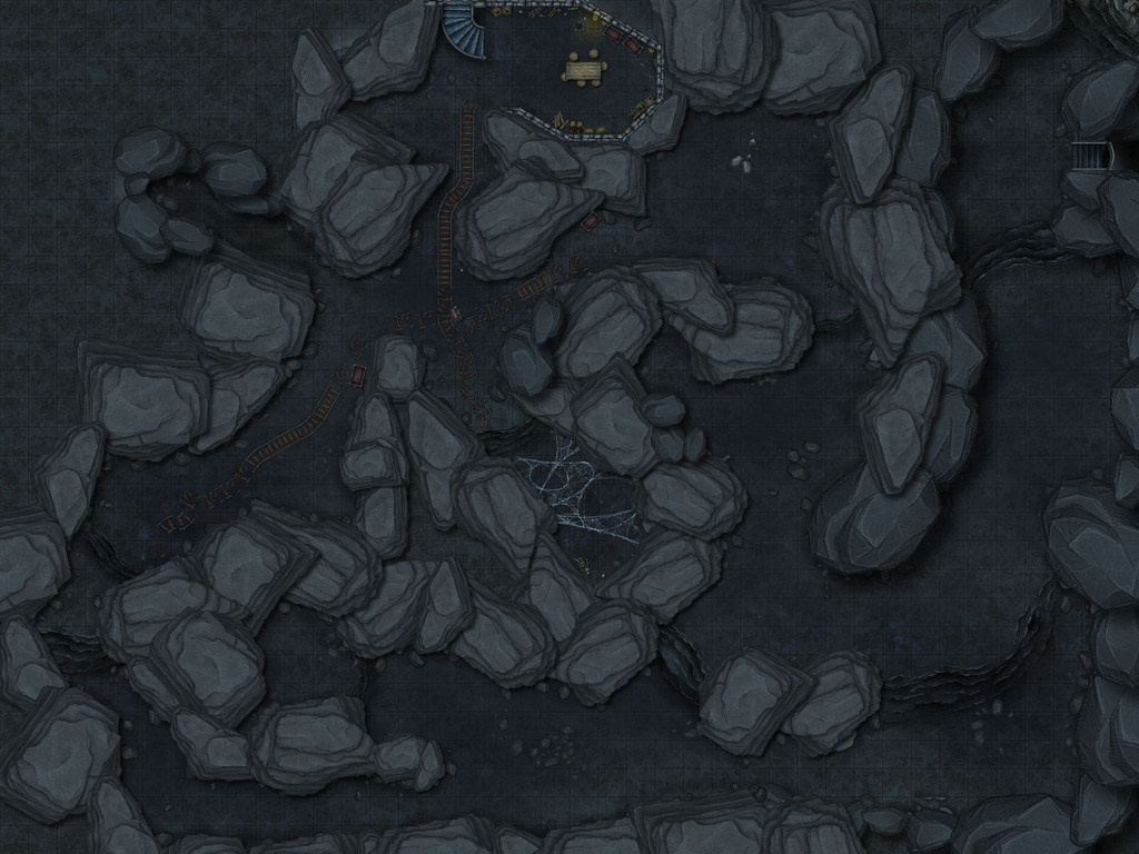 Abandoned Mine 1st Level | Inkarnate - Create Fantasy Maps Online