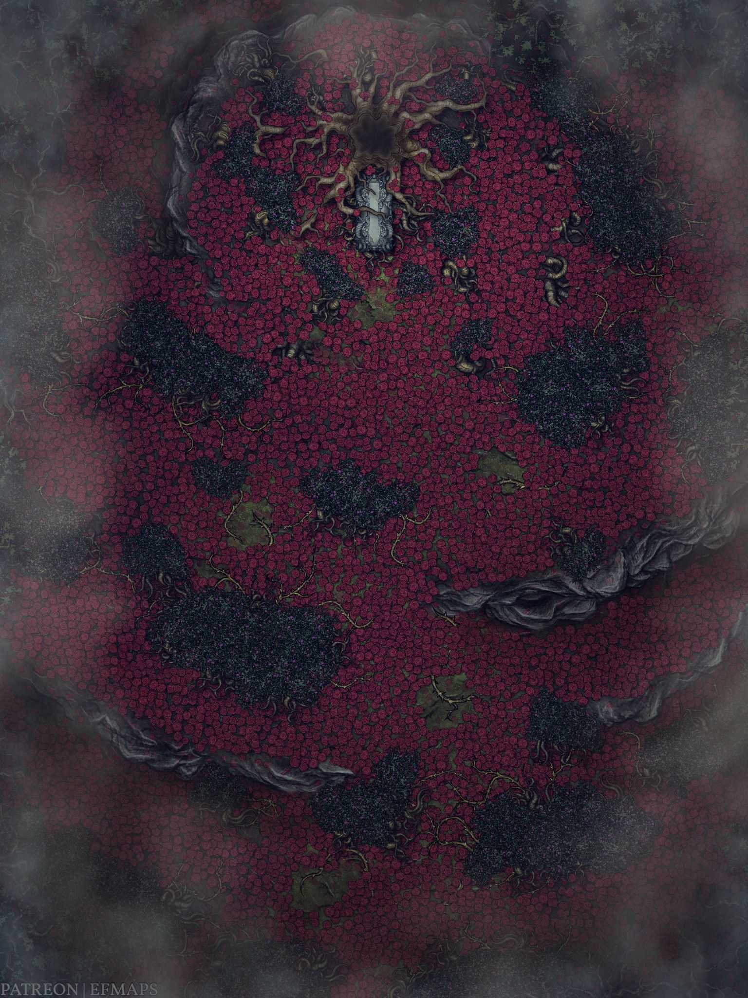 Rose Covered Arena - Full Bloom | Inkarnate - Create Fantasy Maps Online