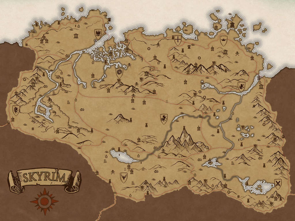 Skyrim Full Map High Resolution