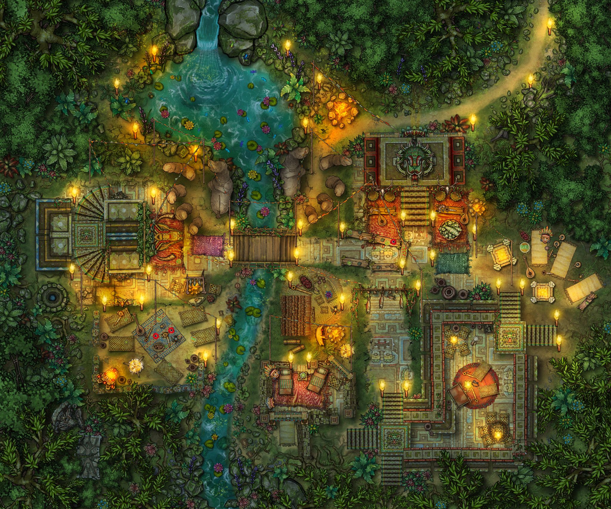 Festival Ritual map | Inkarnate - Create Fantasy Maps Online