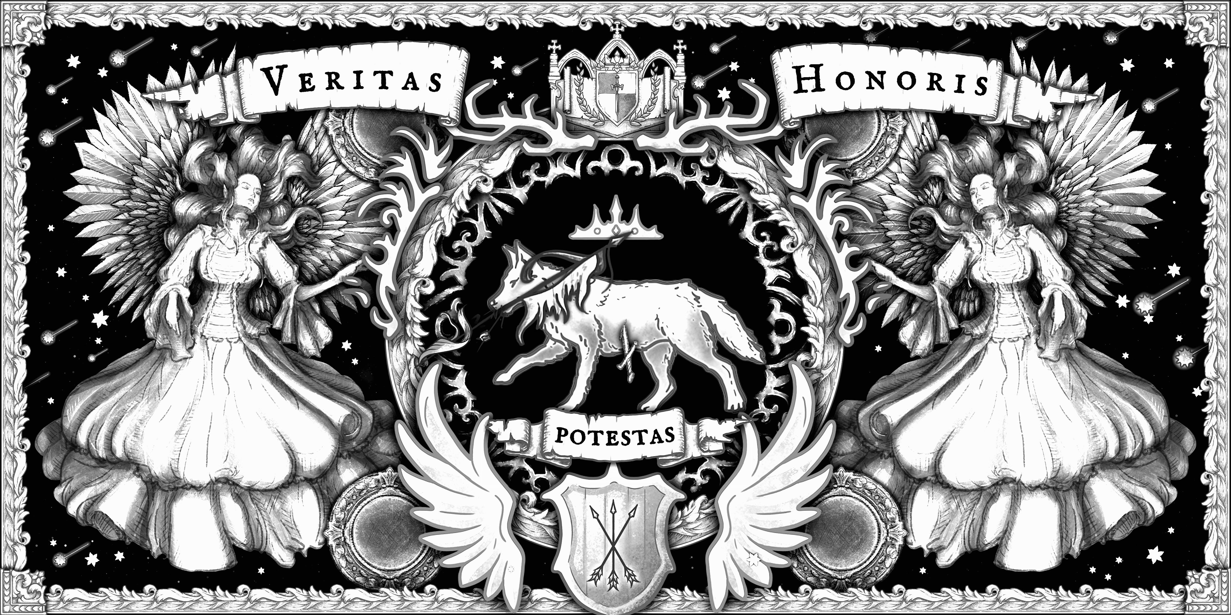 B&W Medieval Codex #1 | Inkarnate - Create Fantasy Maps Online